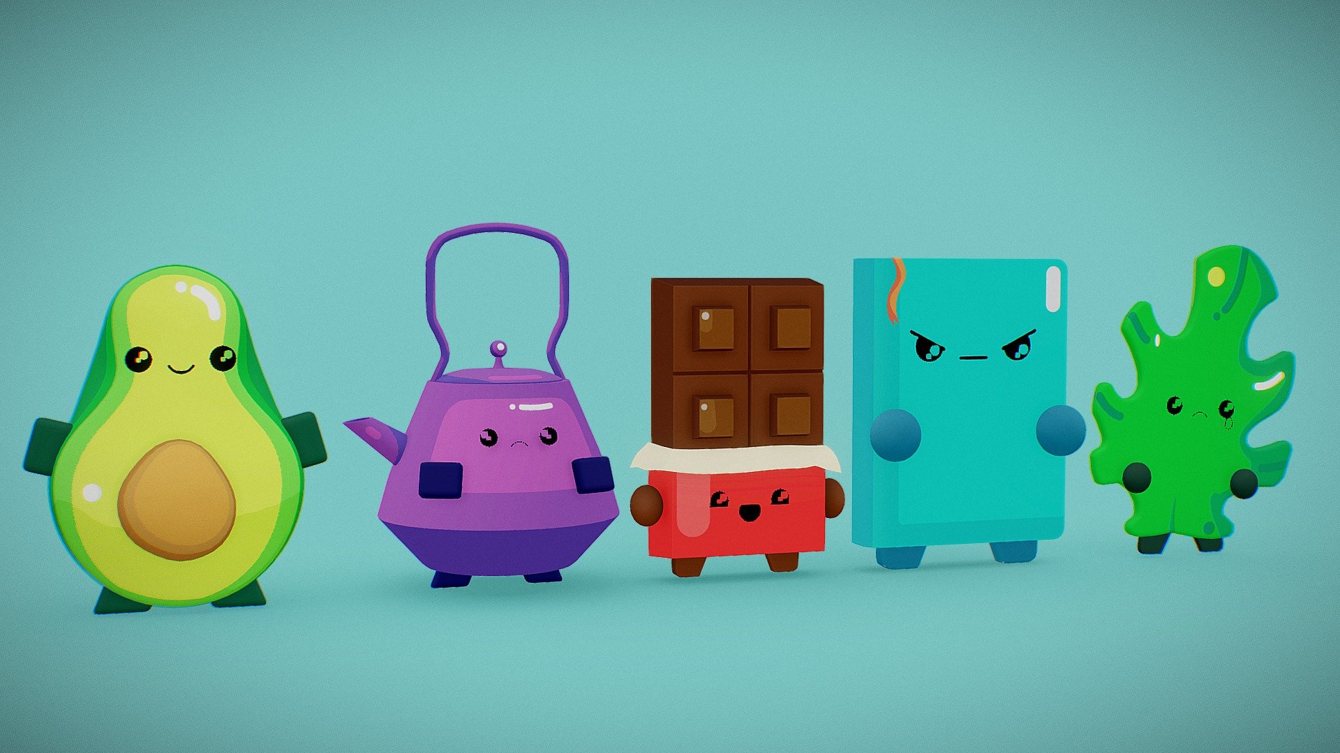 Stylized low poly characters - Buy Royalty Free 3D model by Pricey ...
