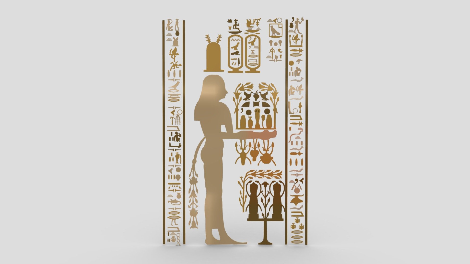 Egyptian Symbols - 011 - Buy Royalty Free 3D model by Vertex - Egyptian ...