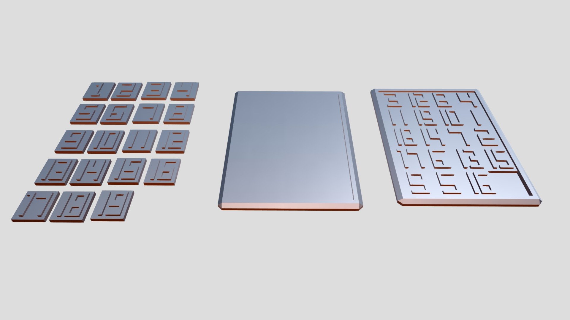 Number Slide Puzzle rebooted - Download Free 3D model by Trockk ...