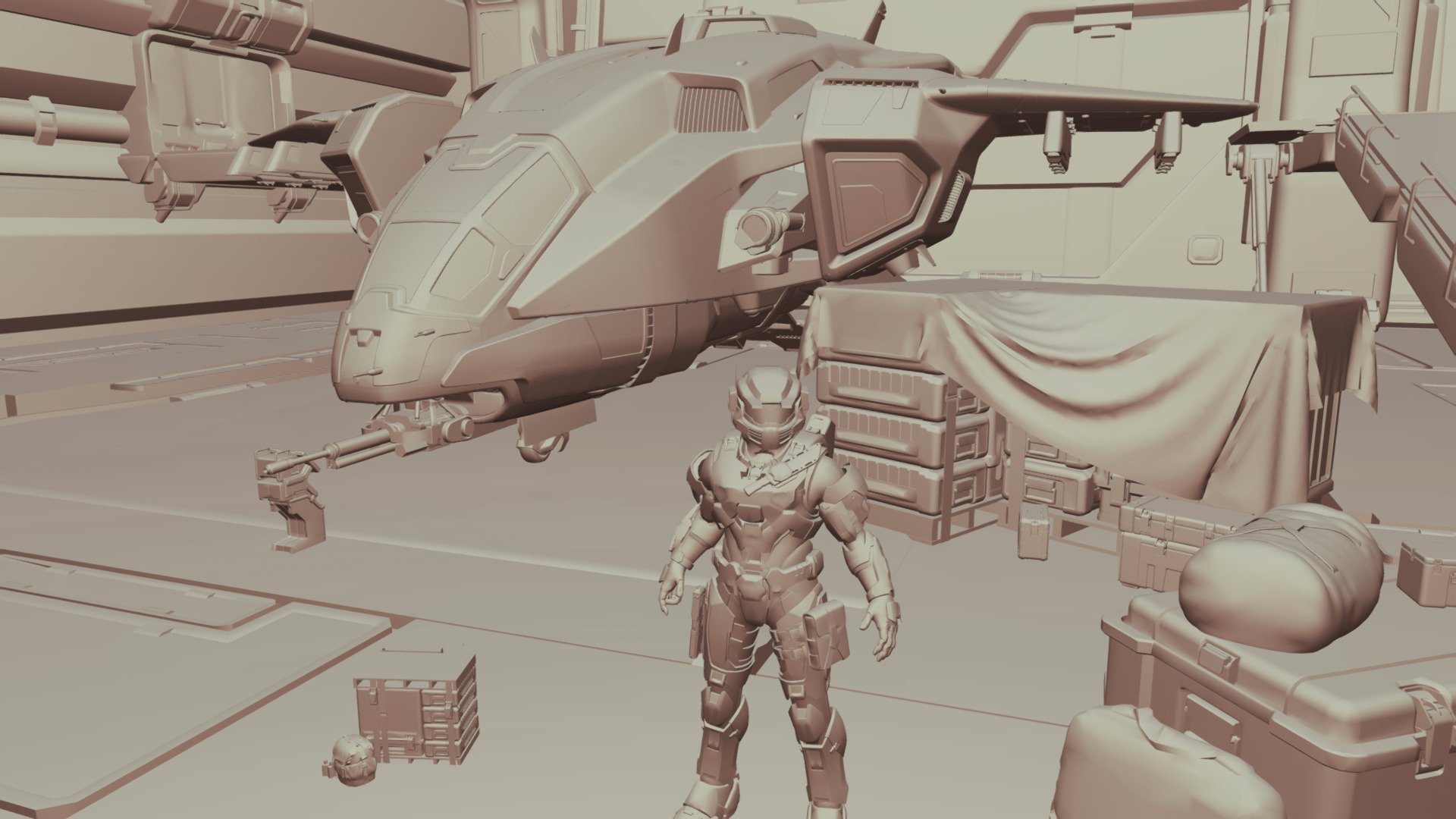 Hangar De halo Infinite - Buy Royalty Free 3D model by joshua ...