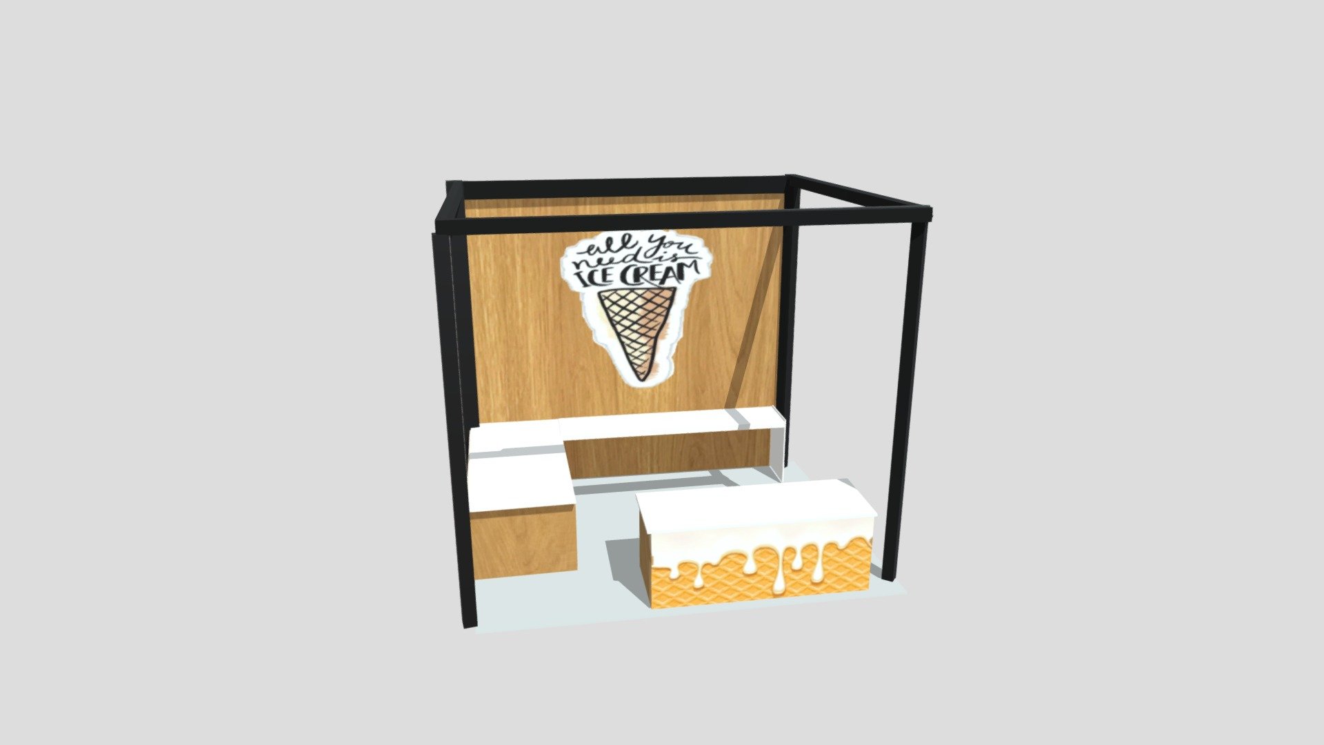 Booth2 - Download Free 3D model by ilmaluluil12 [aa17622] - Sketchfab