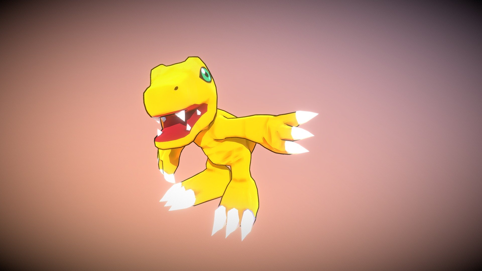 Agumon - Digimon - 3D model by Marcos Corrêa Nunes (@acedevsuper ...