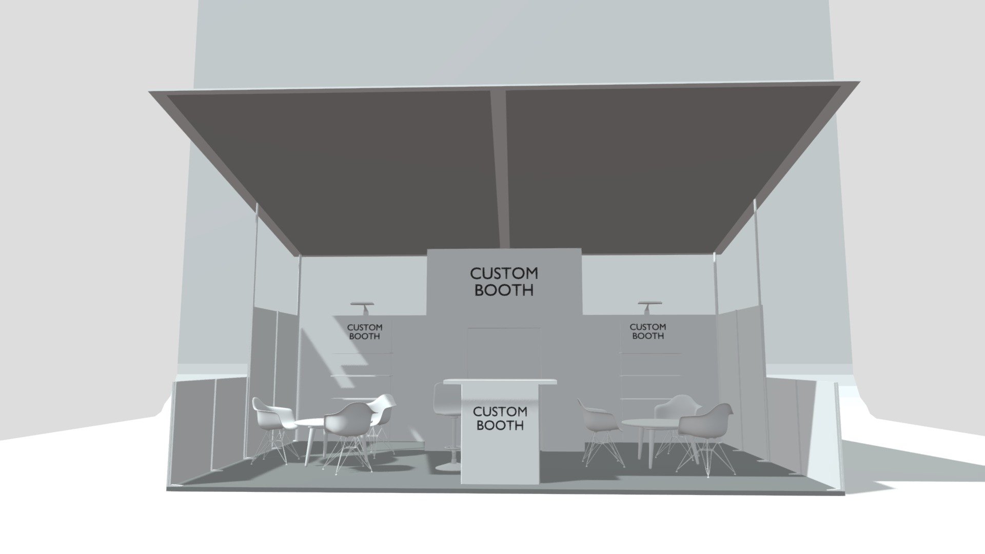 Booth Outdoor - Download Free 3D model by ARKURNIAWAN [aa1a0ef] - Sketchfab