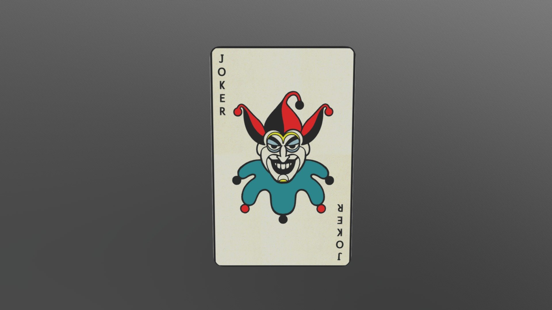 Joker's Playing Card - 3D model by bea40200478 [aa1f880] - Sketchfab