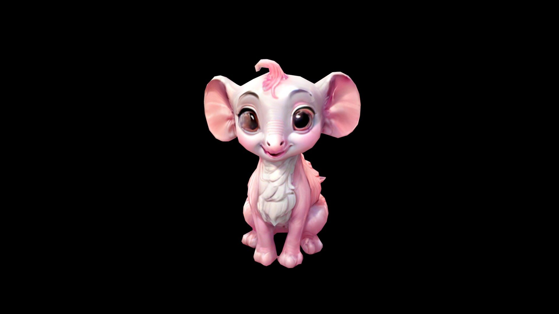 Floral Fauna The Pink Rabbit of Blooming Meadows - Download Free 3D ...