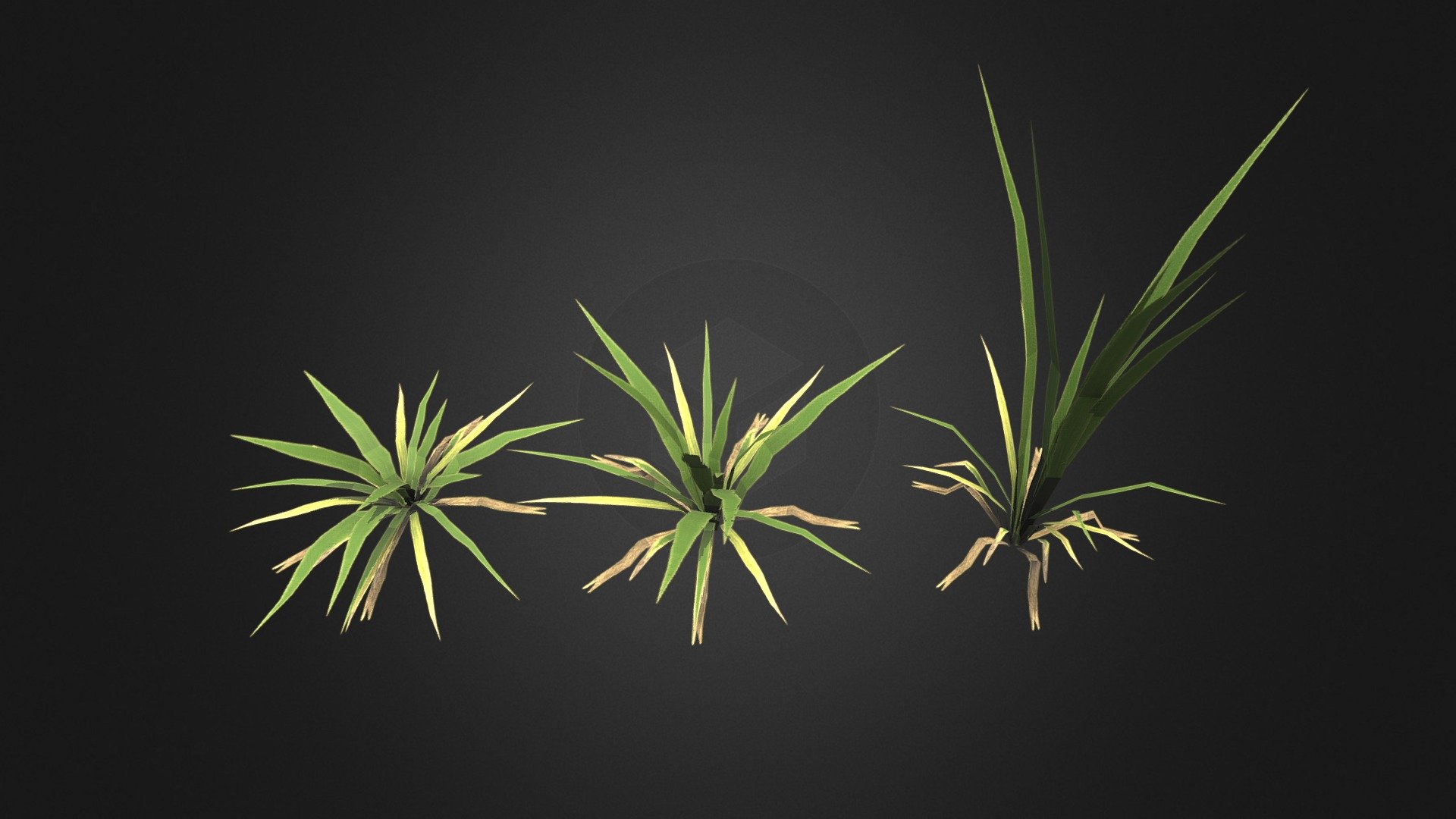 Grass Bushes (game ready asset) - Download Free 3D model by Pixel Life ...