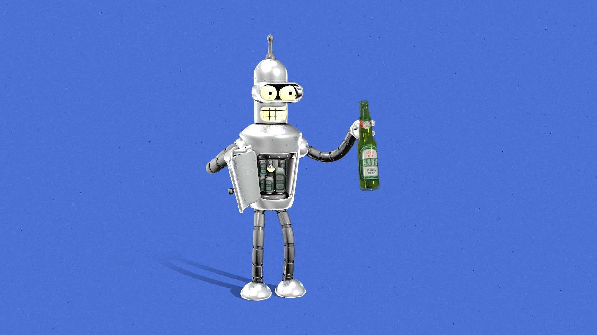 Bender & Taiwan Beer - 3D model by 9noji9453 [aa21d2e] - Sketchfab
