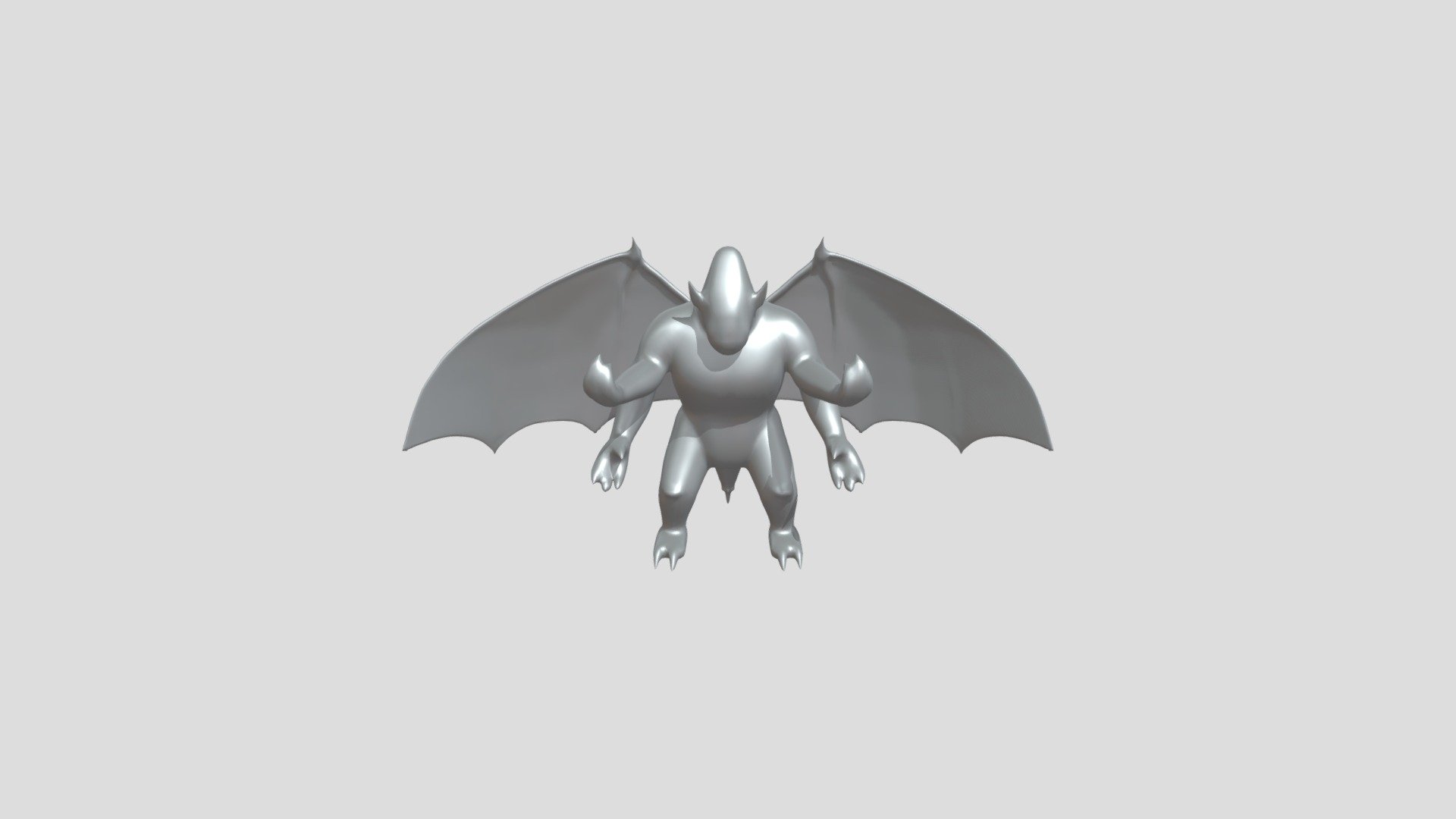 bat-like winged creature - 3D model by elhombrequefm [aa2245f] - Sketchfab