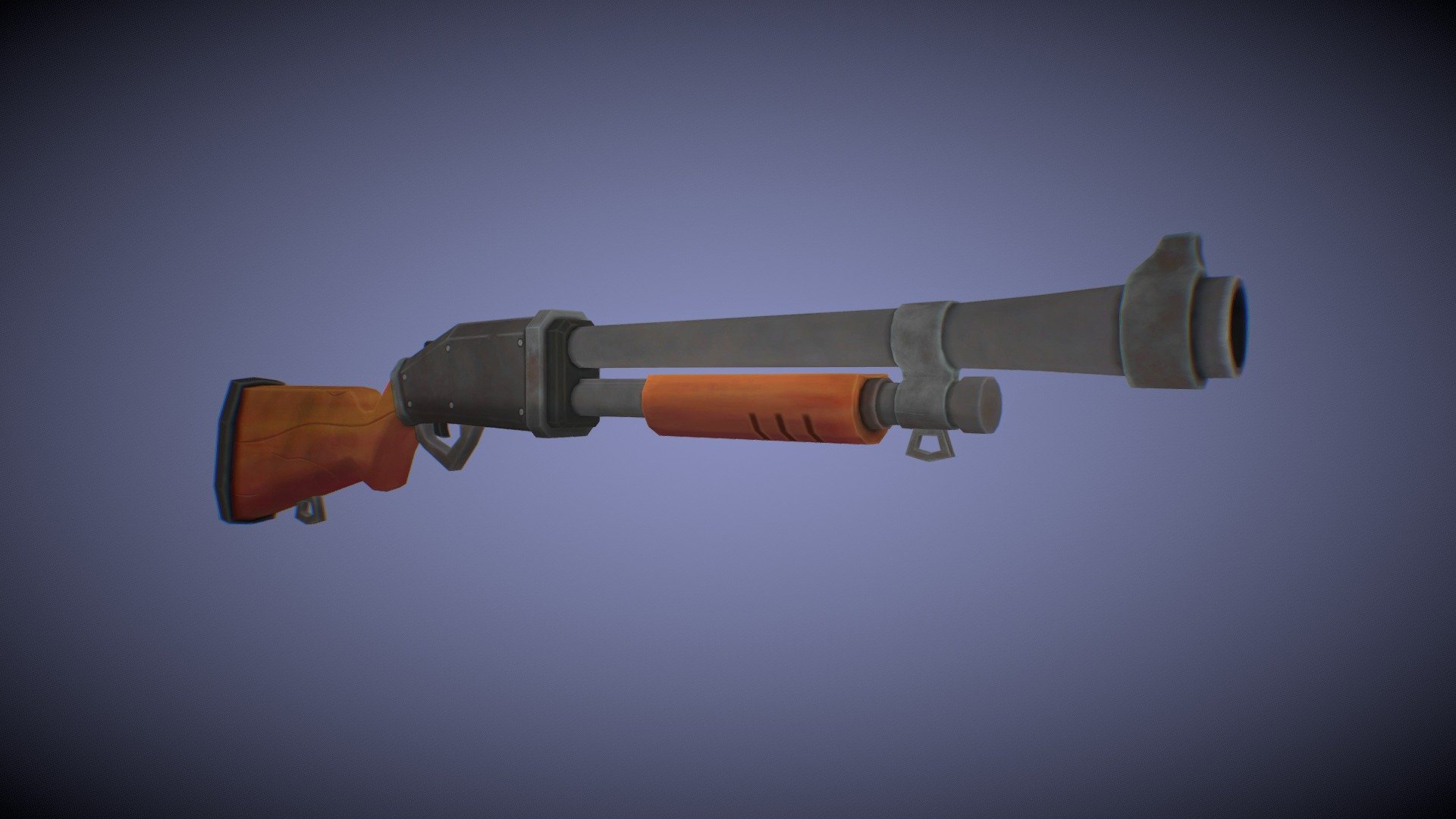 Handpainted Lowpoly Shotgun - Download Free 3D model by Matango ...