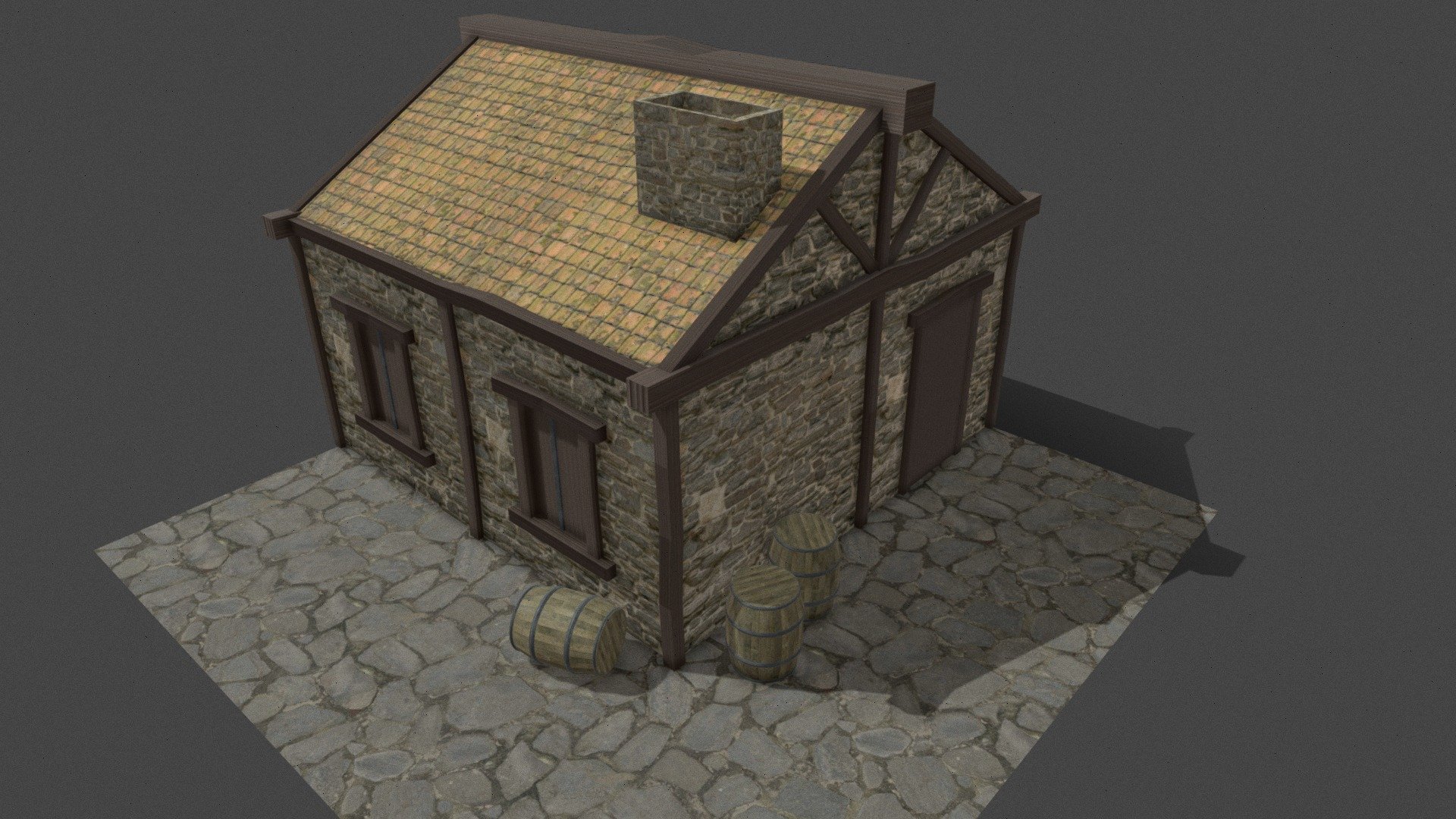 Medival House - 3D model by SpacenzOn (@max.naro2008) [aa26e0a] - Sketchfab