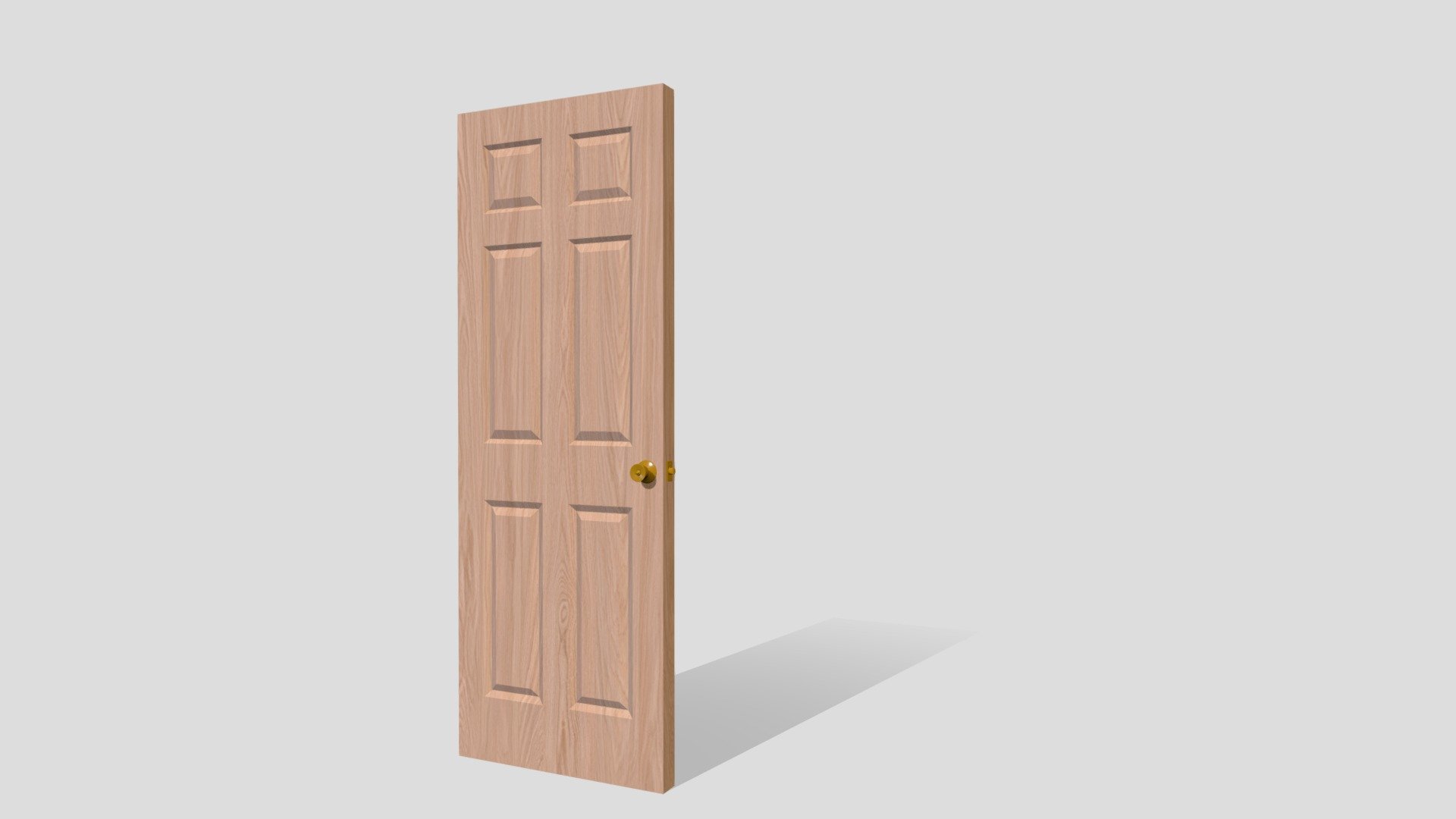 Door Veneer White Oak Knob Download Free 3d Model By Alejandro