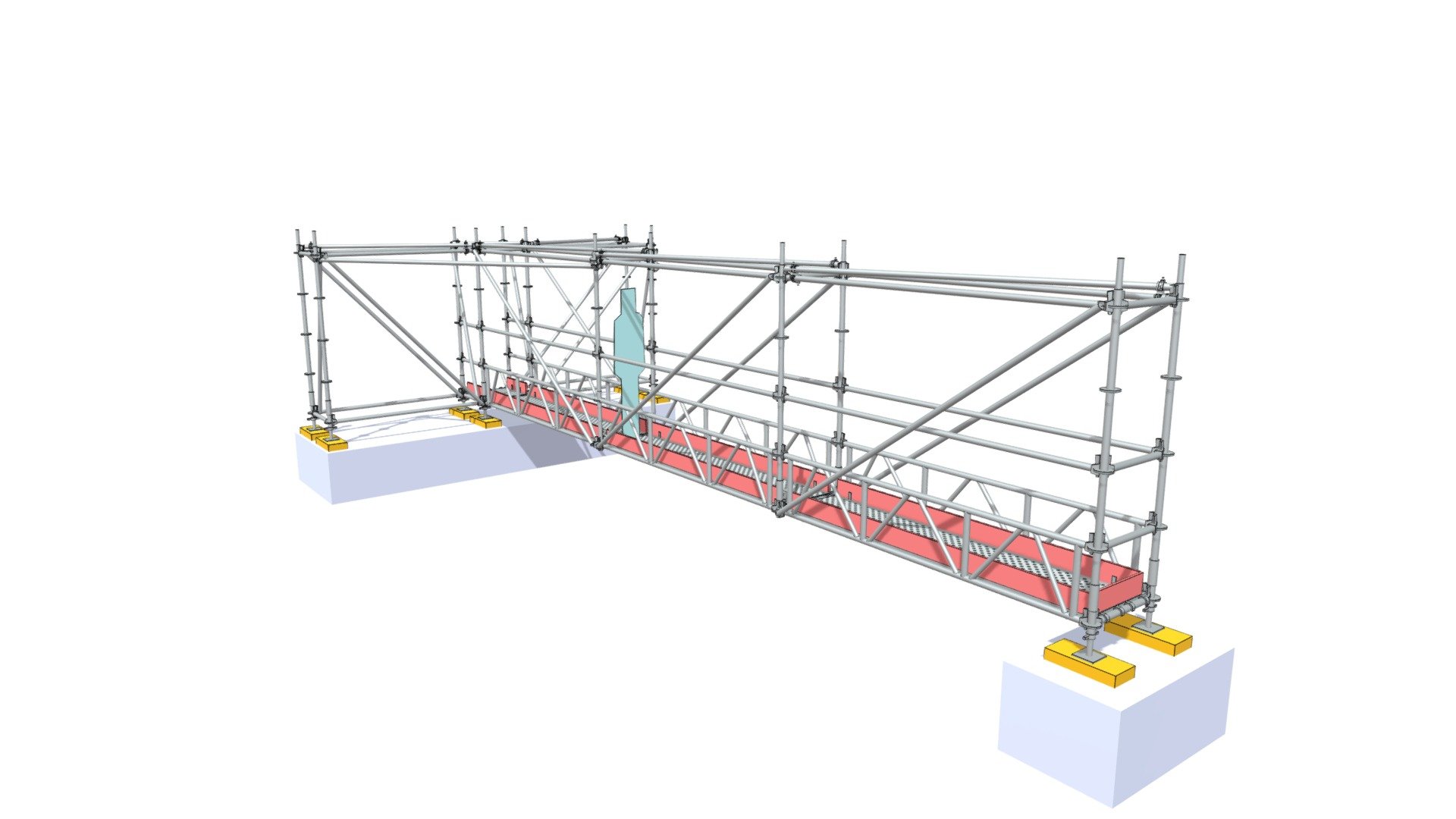 passerelle echafaudage - 3D model by GLRO [aa283a3] - Sketchfab