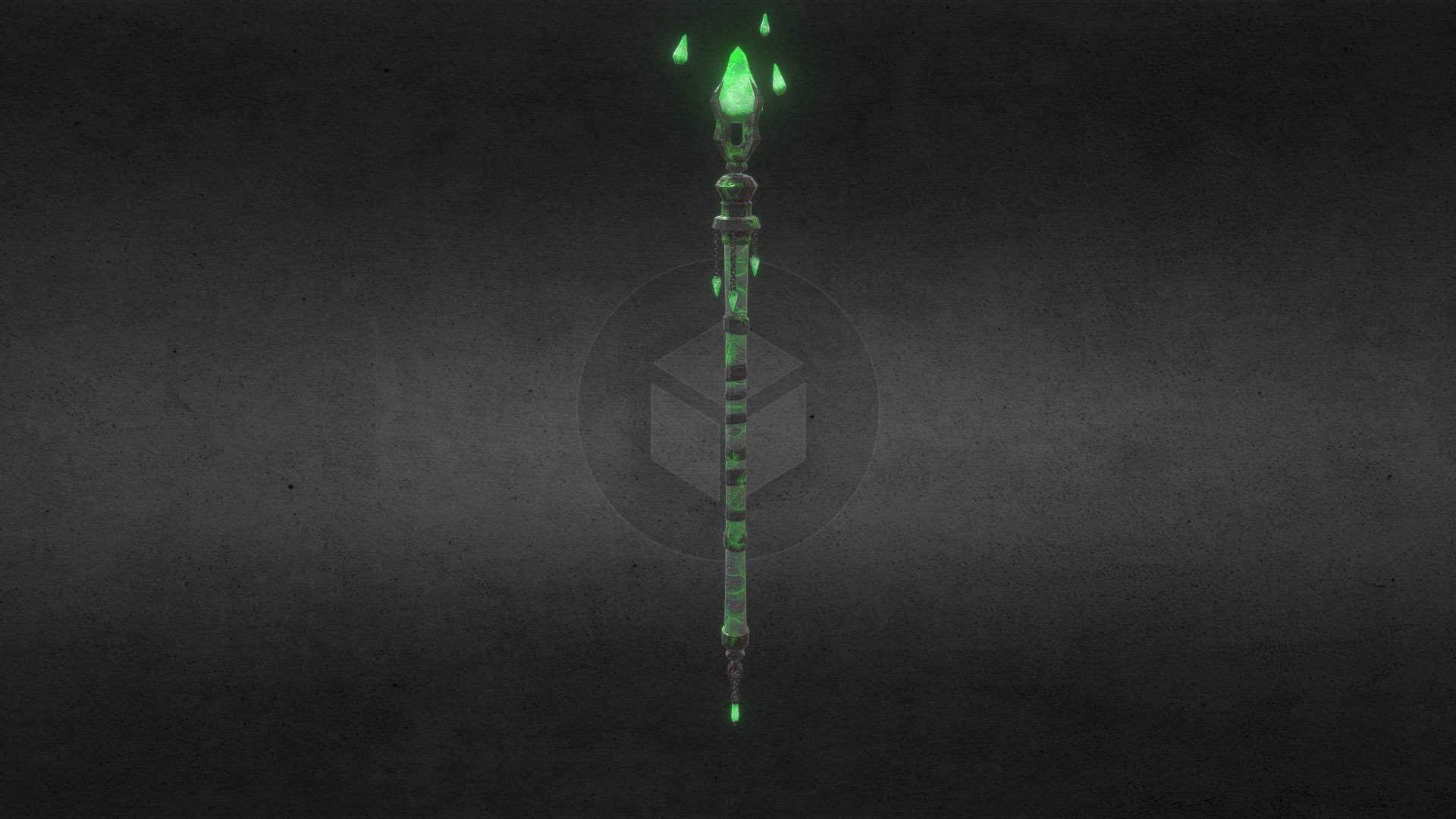 Fel Magical Staff - 3D model by danni_the_ghost [aa29eca] - Sketchfab