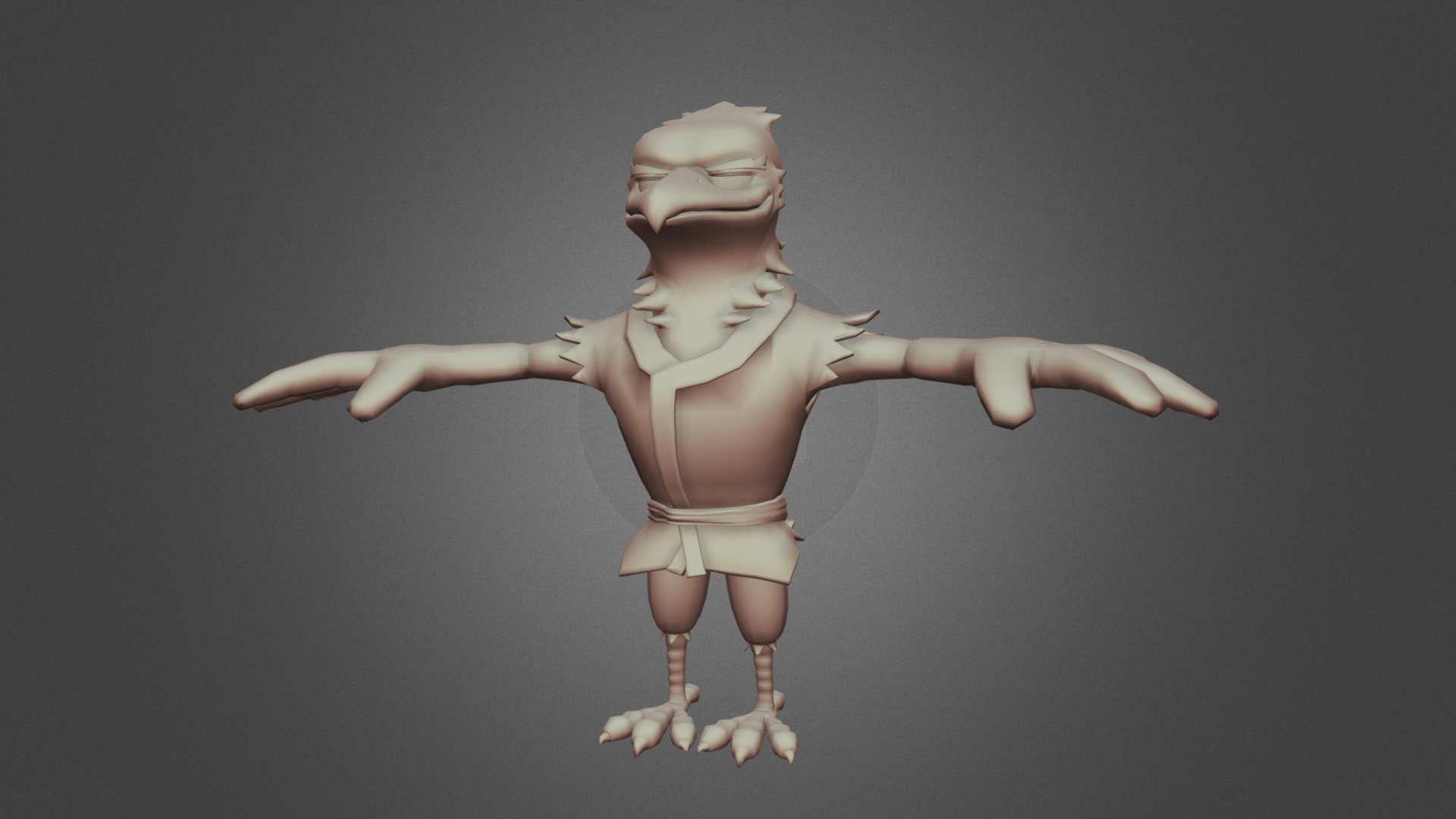 cartoon Hawk man - Buy Royalty Free 3D model by tingting_er [aa2a7ca ...