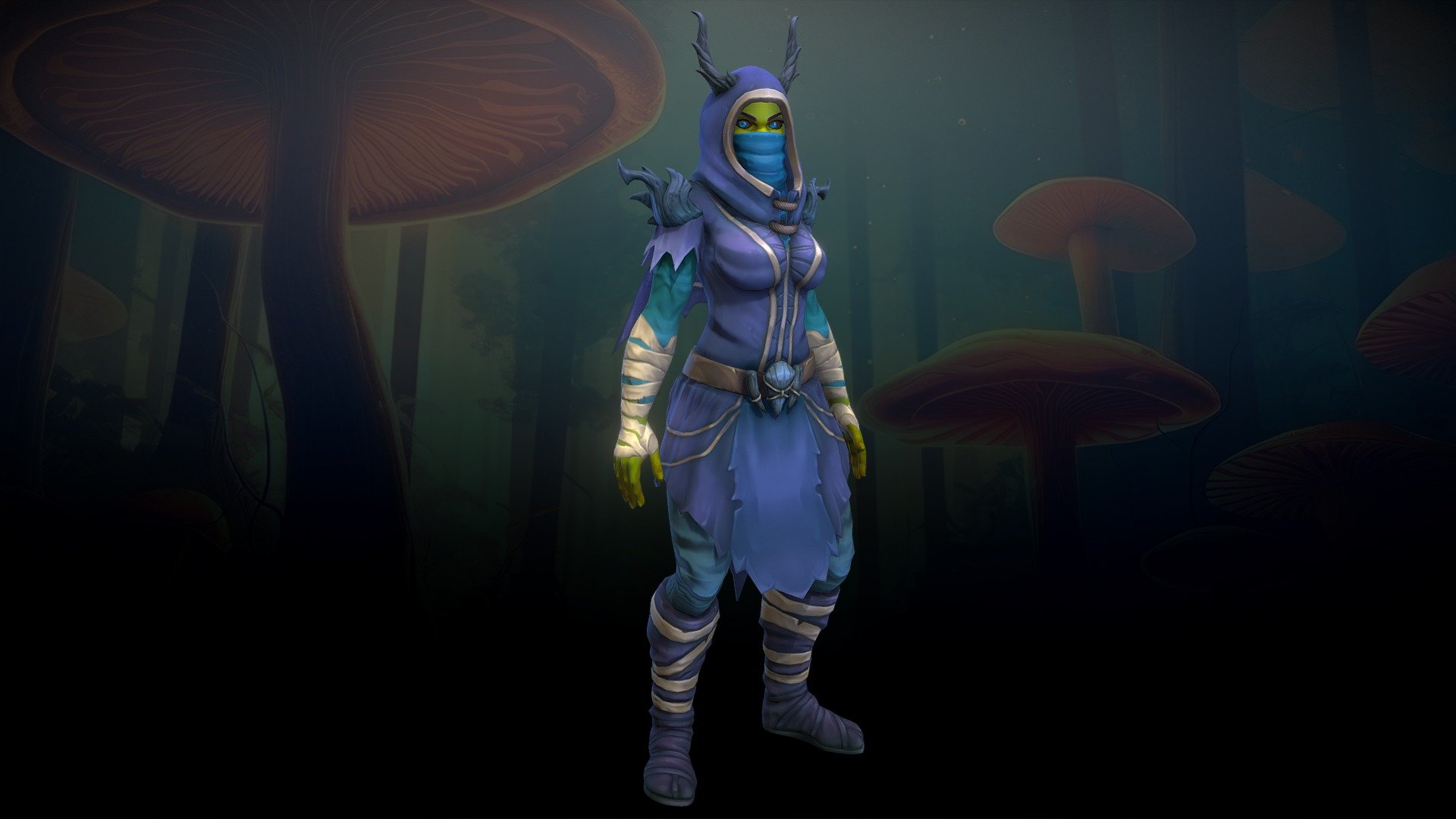 Stylized Orc Female Druid(Outfit) - 3D model by N-hance Studio ...