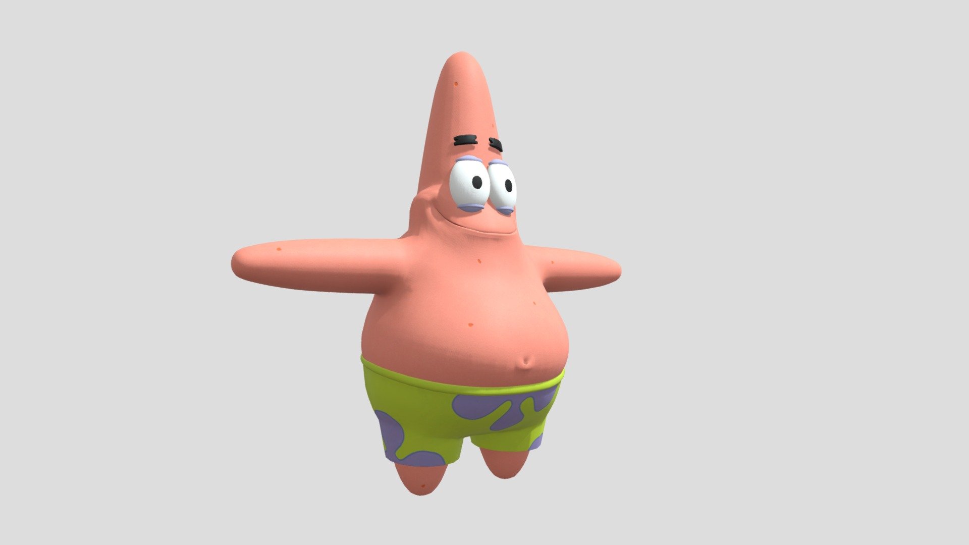 BFBB:R - Patrick Star (Smiling) - Download Free 3D model by Huggy Wuggy ...