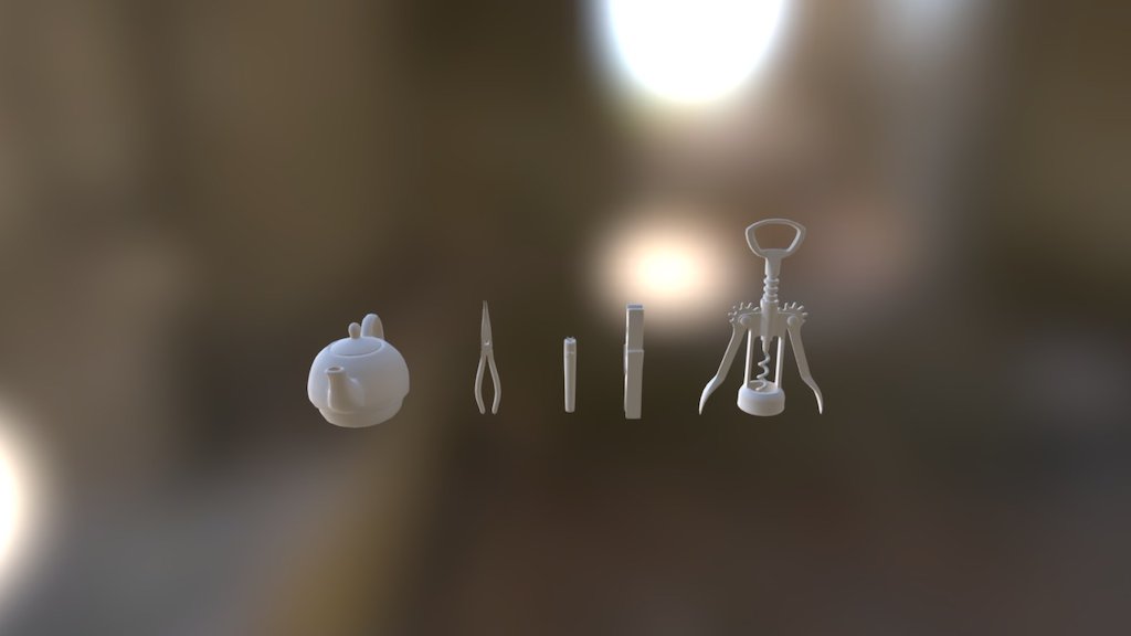Object Modeling Competency Pt 2 - 3D model by Luke_d [aa2cd53] - Sketchfab