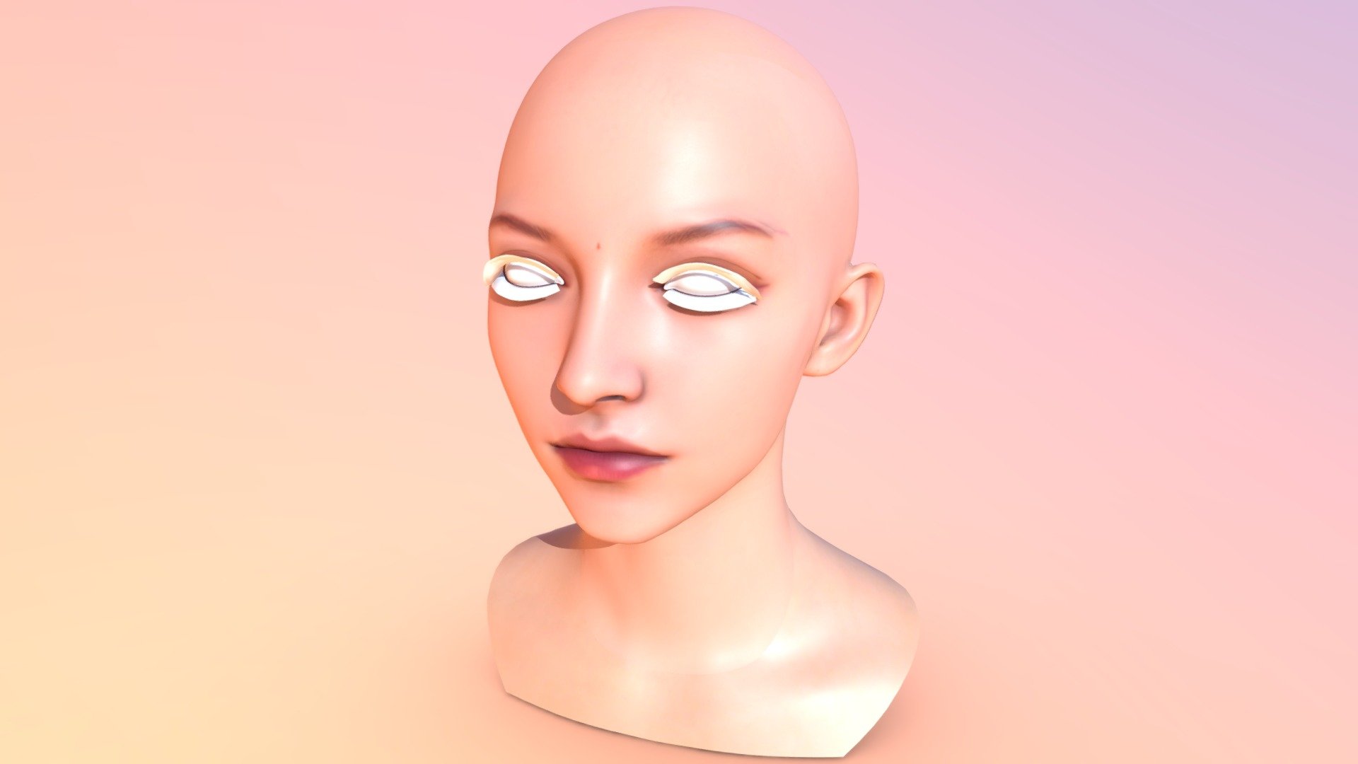 Evelyn_Female head mesh 01 - 3D model by LÉONARDO S2 (@mikeyxpc ...