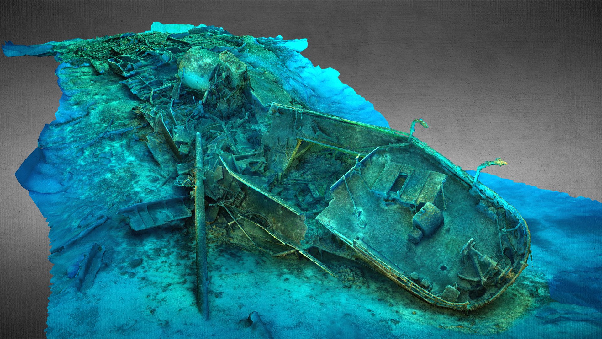 "Teti" wreck - Vis island, Croatia, -34m depth - 3D model by bart ...