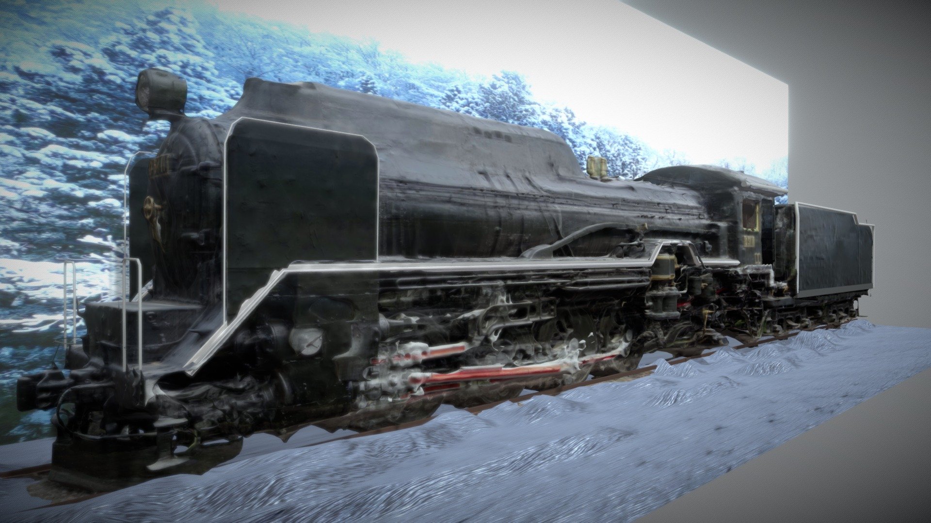 雪原のD51 - Download Free 3D model by biplane808 [aa31916] - Sketchfab