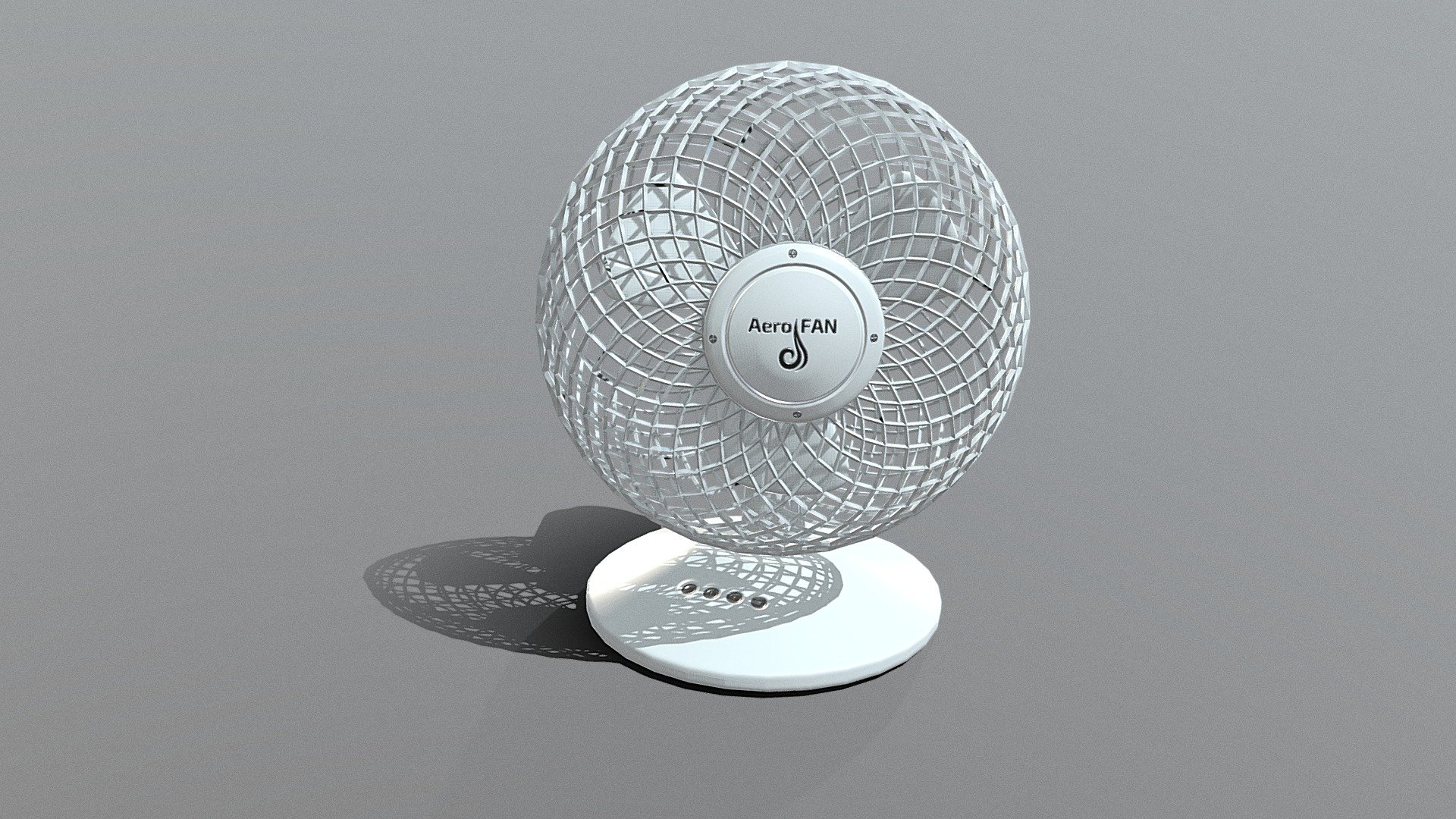 Desk fan - animated (white) - Buy Royalty Free 3D model by Sousinho ...