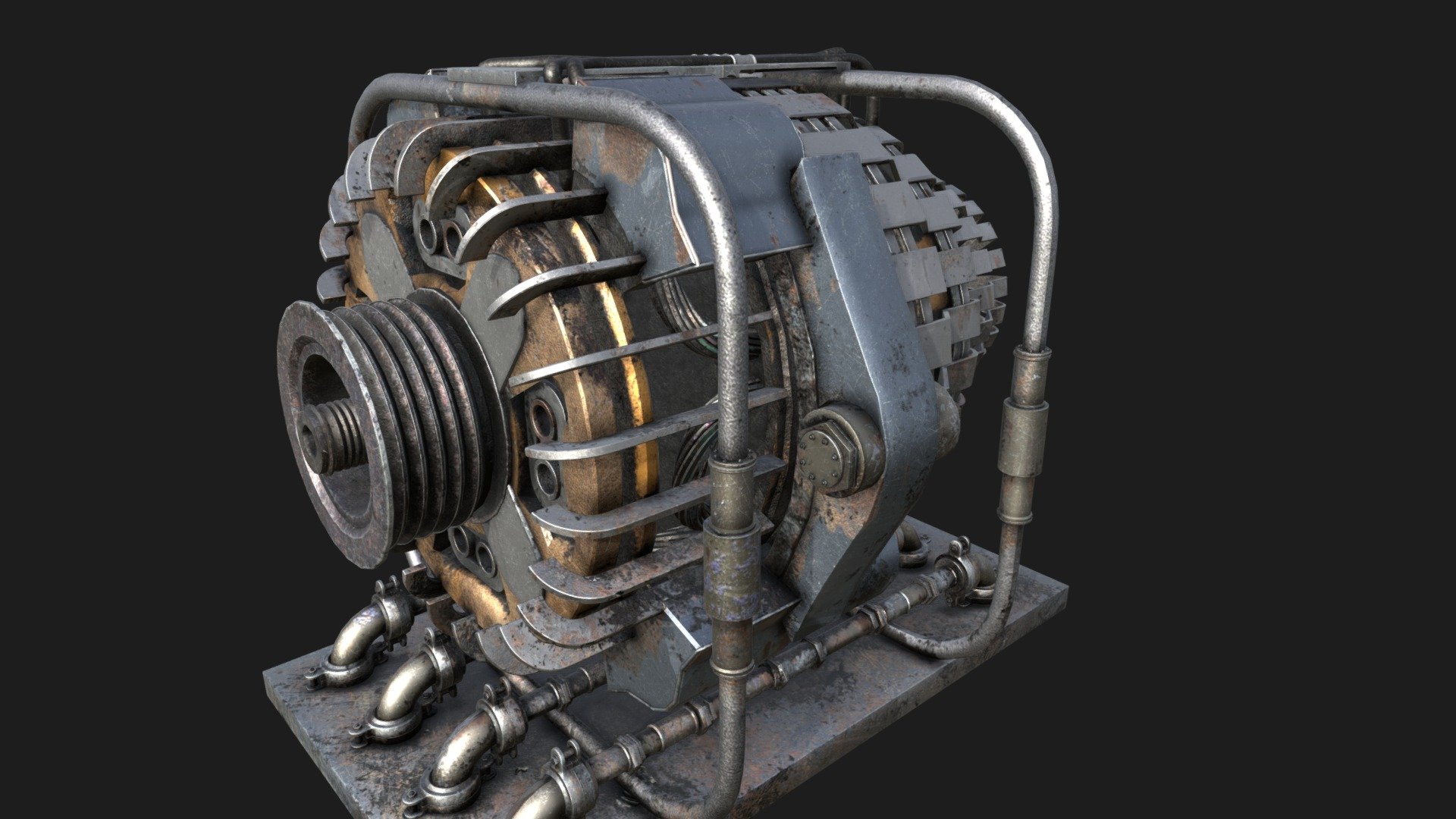 PBR Electric Generator - 8K Textures - Buy Royalty Free 3D model by ...