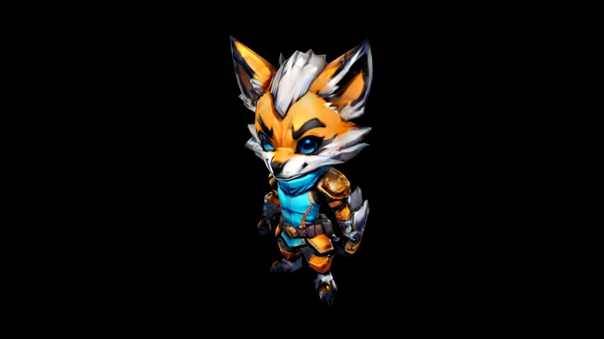 Illustration of a Fox-Formed Avatard dressed in - Download Free 3D ...