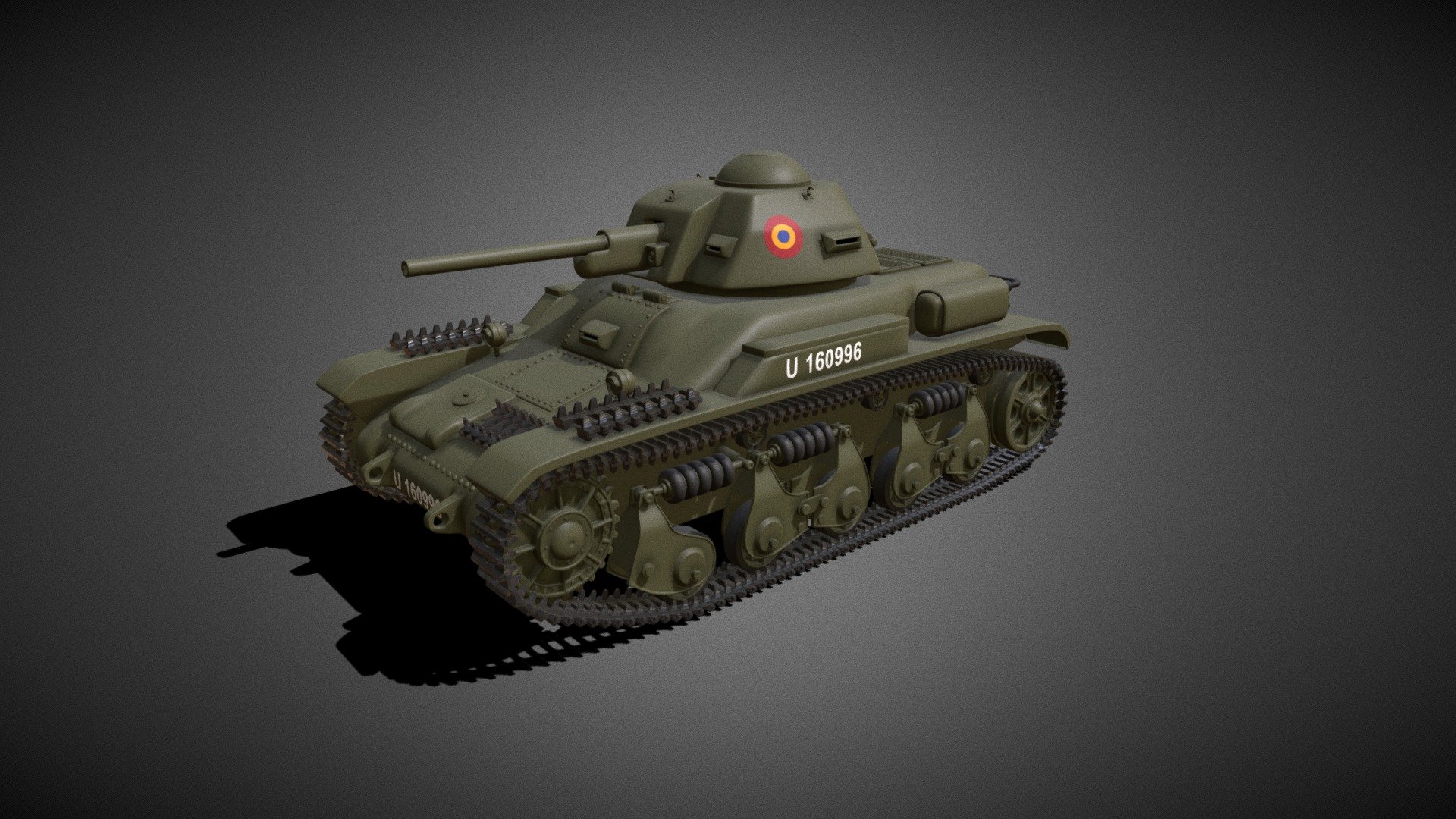 RENAULT R 35 - 3D model by Puiu Nicolae (@PuiuNicolae) [aa37c88 ...