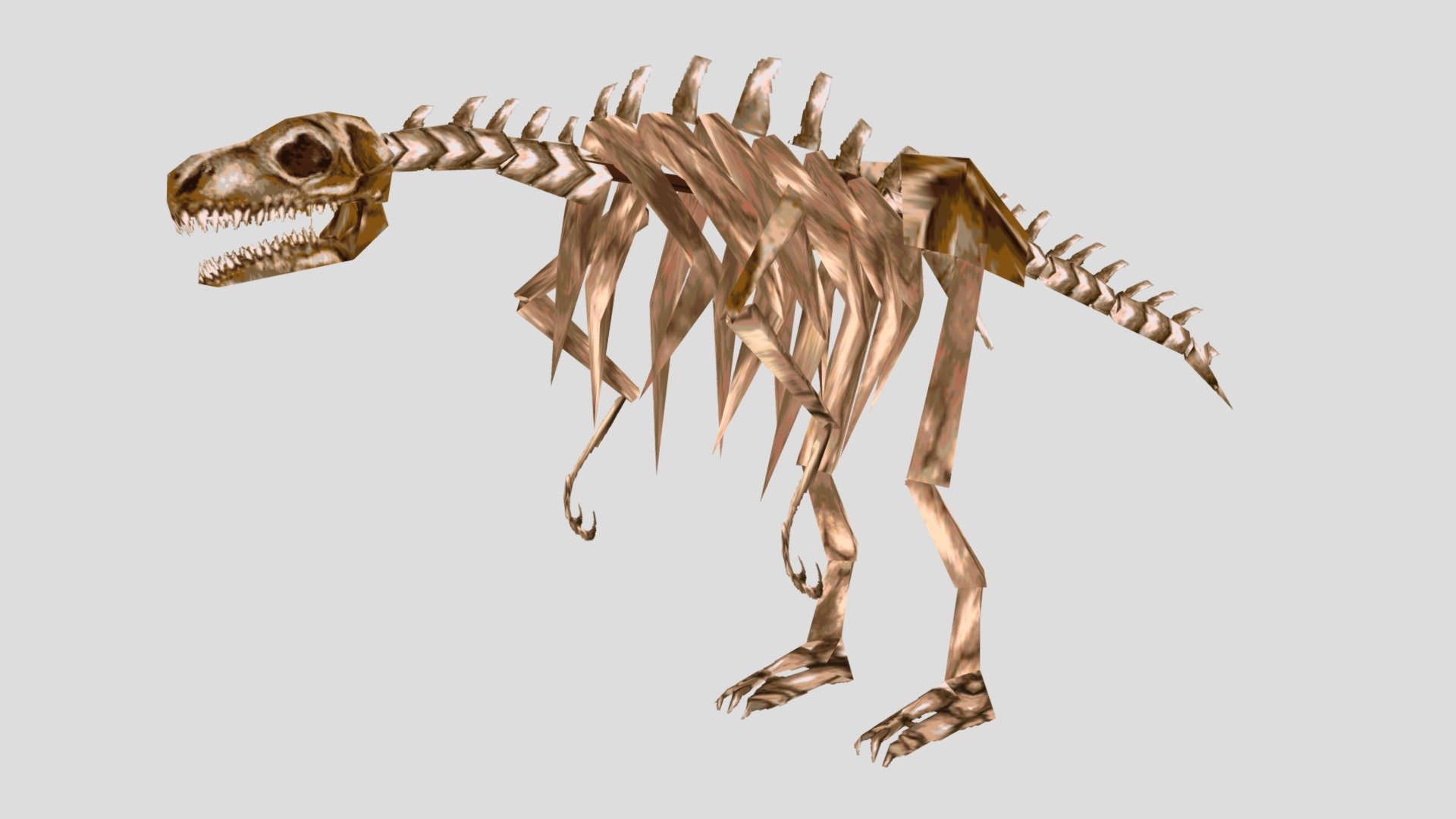 Nightmare Creatures 1 - Dinosaur Skeleton - Download Free 3D model by ...