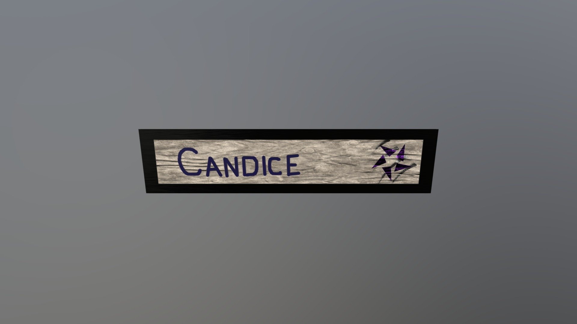 Name Plate Candice Gerard - Download Free 3D model by TheFrostyOne ...