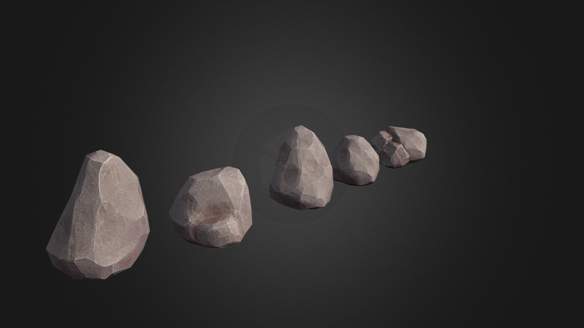 Set of stones - 3D model by mrpavon3d [aa38cfb] - Sketchfab