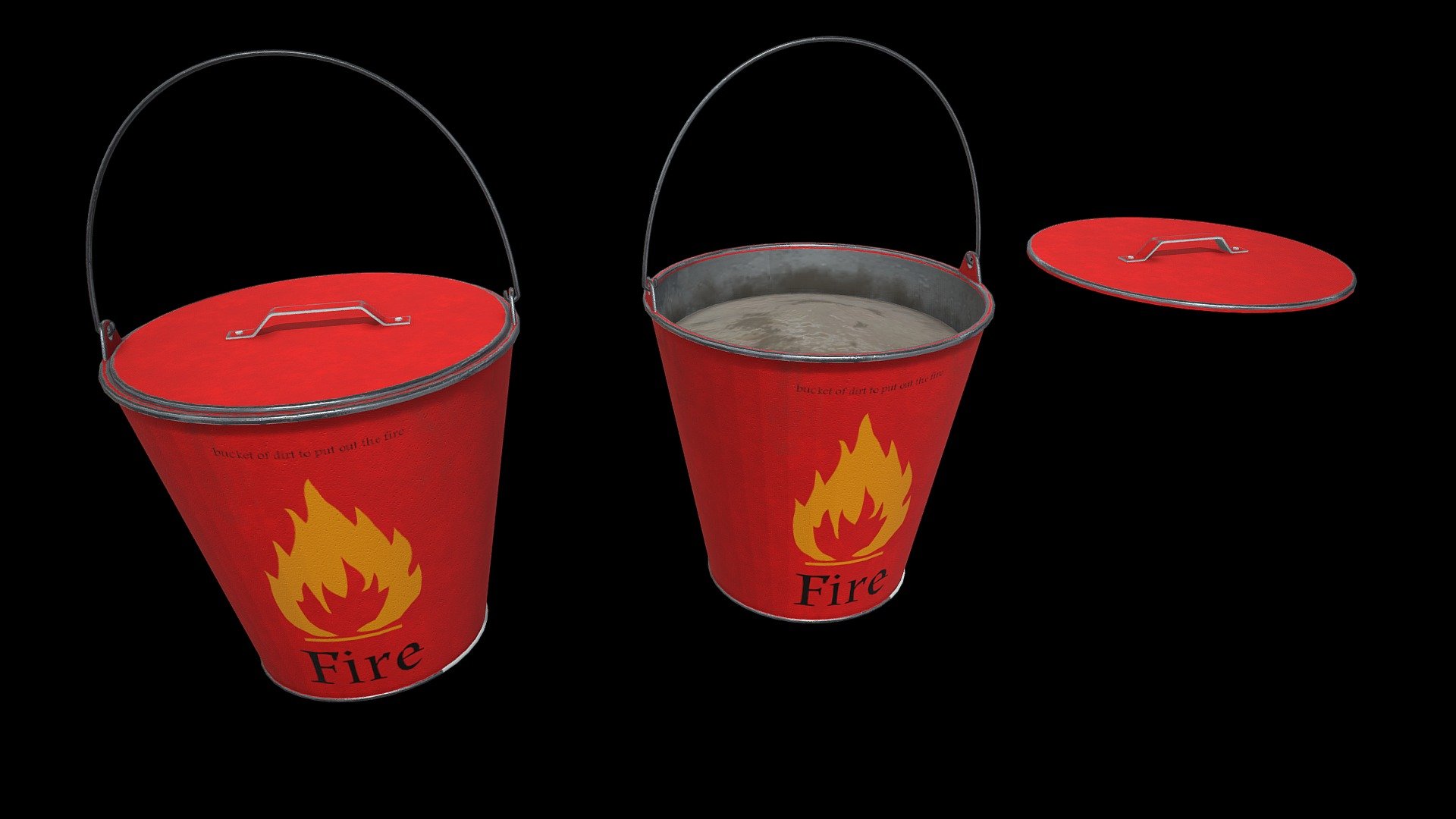 Bucket Fire - 4MB - Download Free 3D model by Mehdi Shahsavan ...