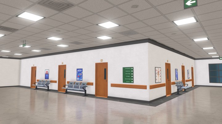 Hallway 3D models - Sketchfab