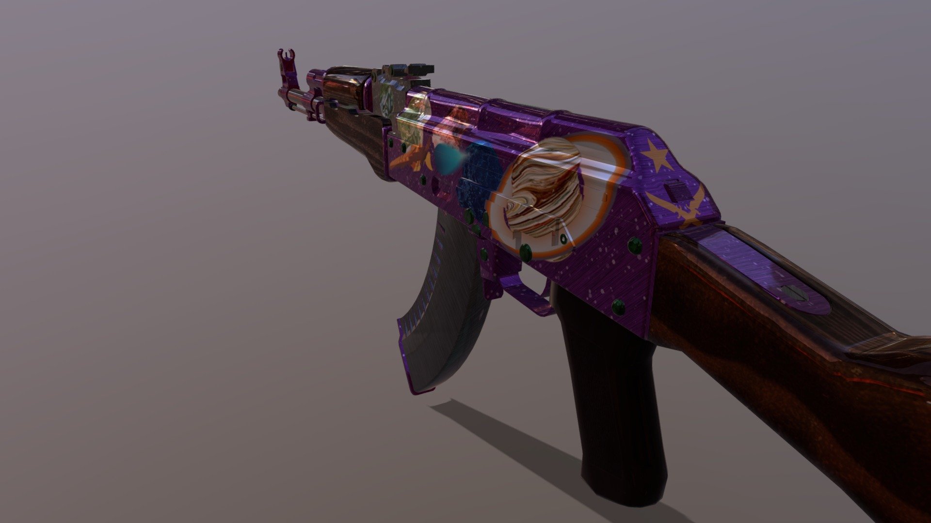 AK-47 | SPACE STORY - 3D model by anoway [aa3bfe4] - Sketchfab