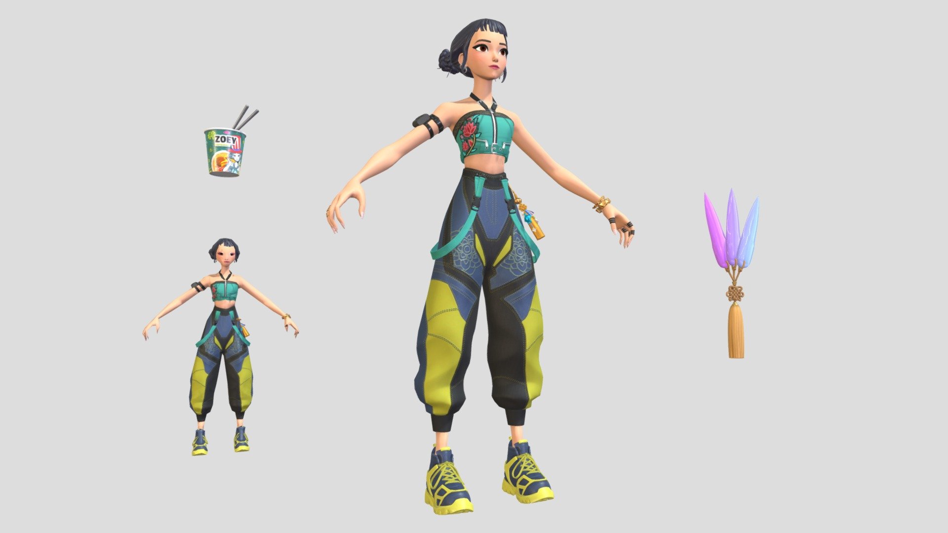 Zoey | Fortnite | Kpop Demon Hunters 3D Model - Download Free 3D model ...