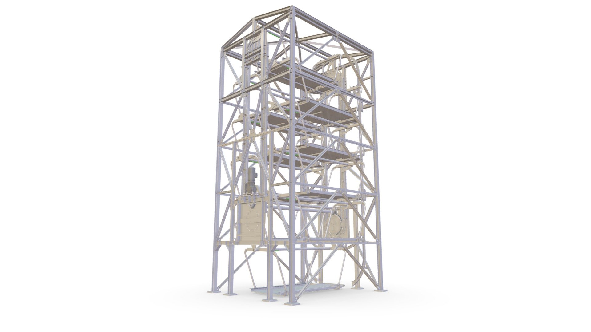 Car Tower Skelet (Highly Detailed) - 3D model by Mareon (@mareoncz ...