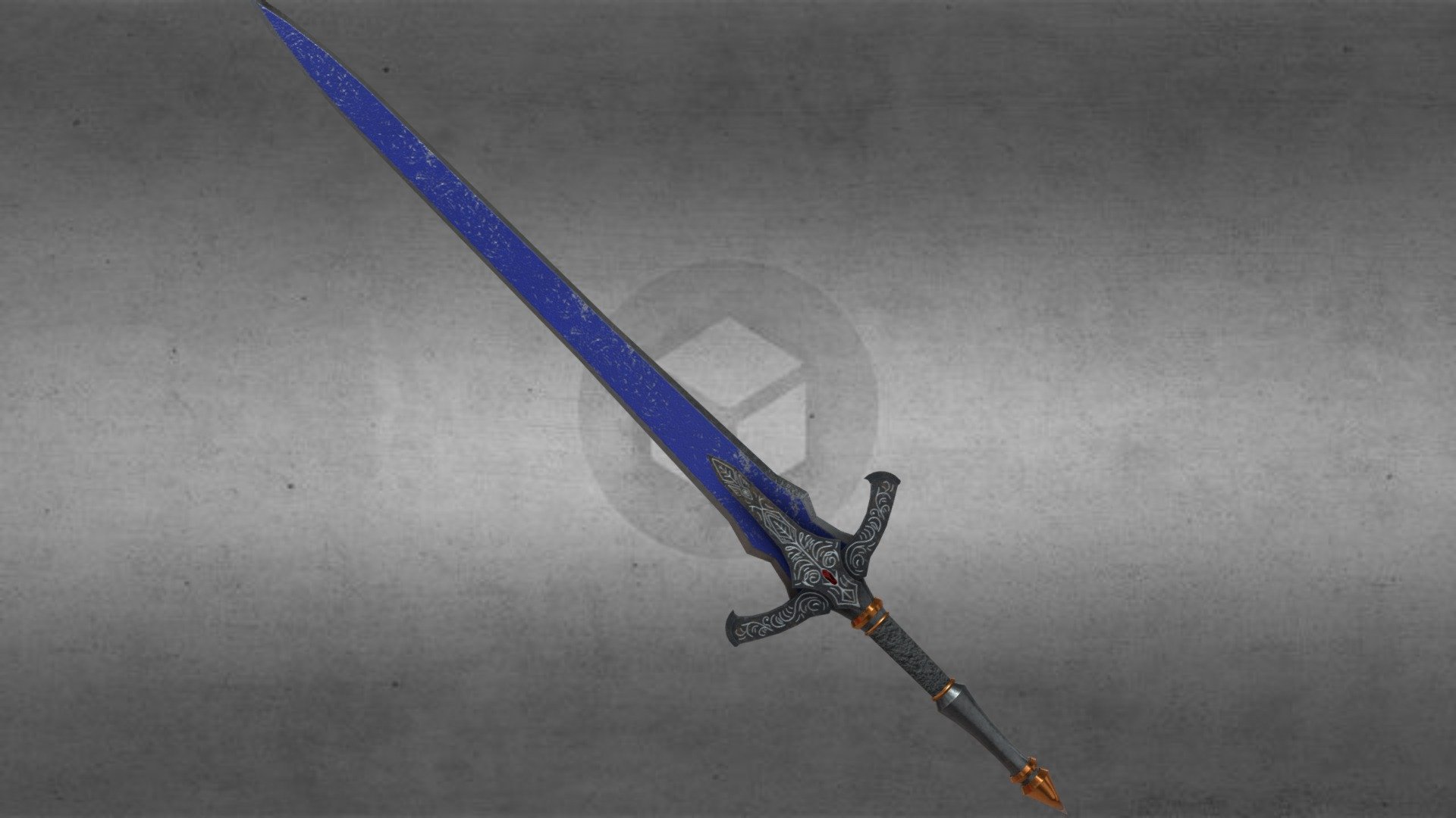 Blue Sword - Buy Royalty Free 3D model by LucasPresoto [aa40ae8 ...