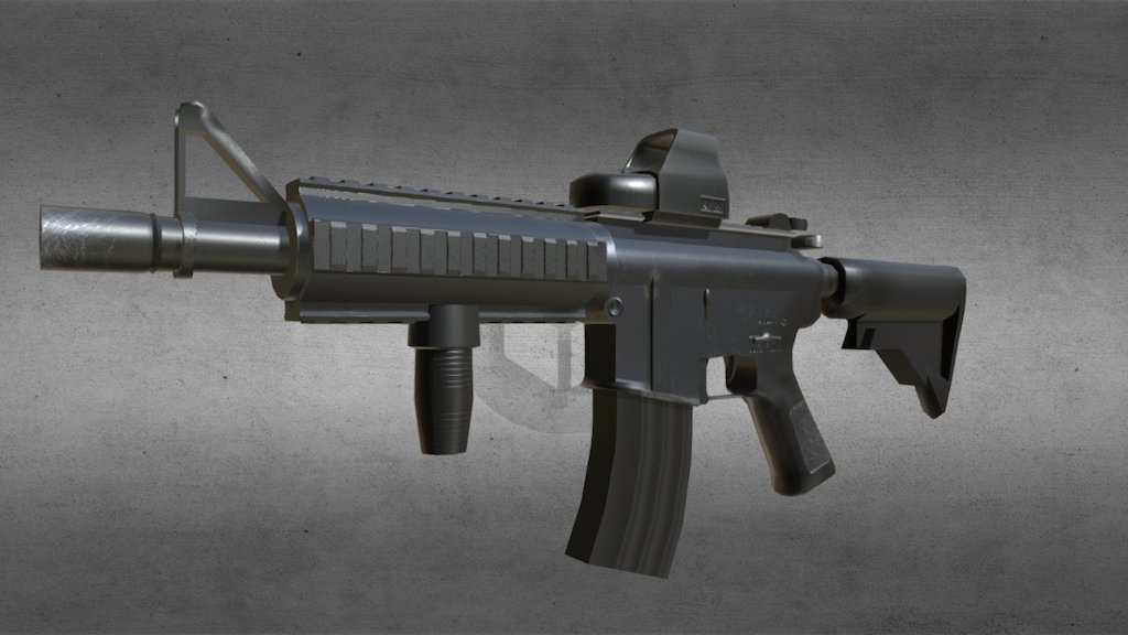 MK18 Tactical - LowPoly - 3D model by kingfirejet [aa429bf] - Sketchfab