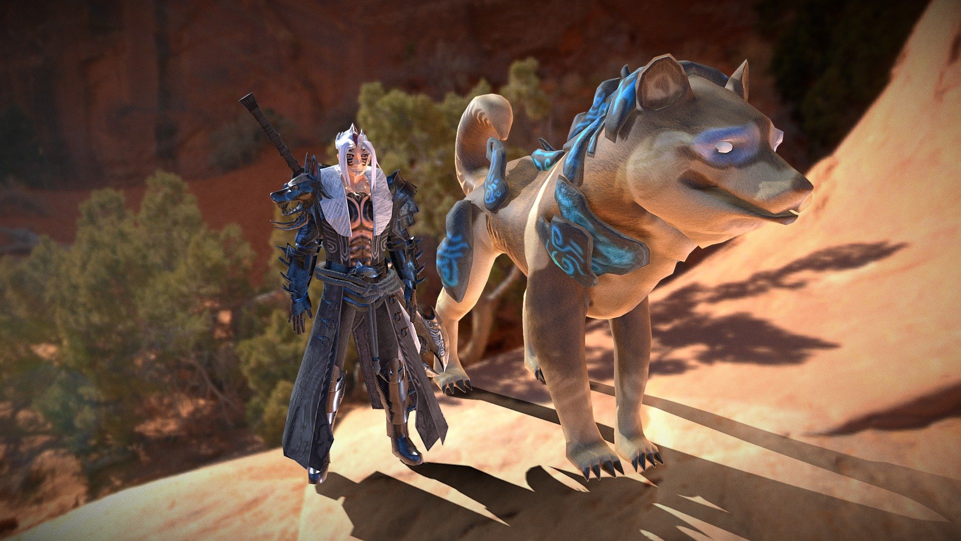 3D Game Characer with Wolf - 3D model by vince_weasley [aa4525e ...