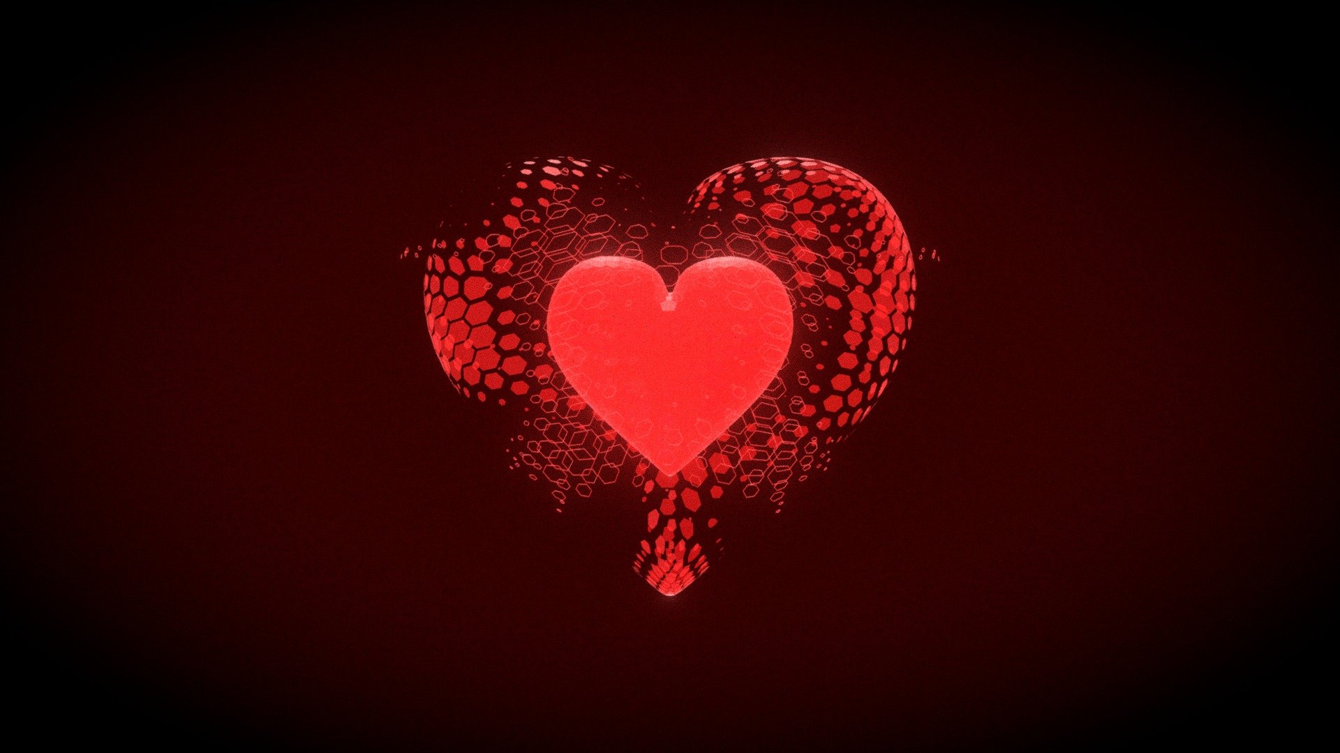 Heart Beat Abstract Geometry Animation Loop - Download Free 3D model by ...