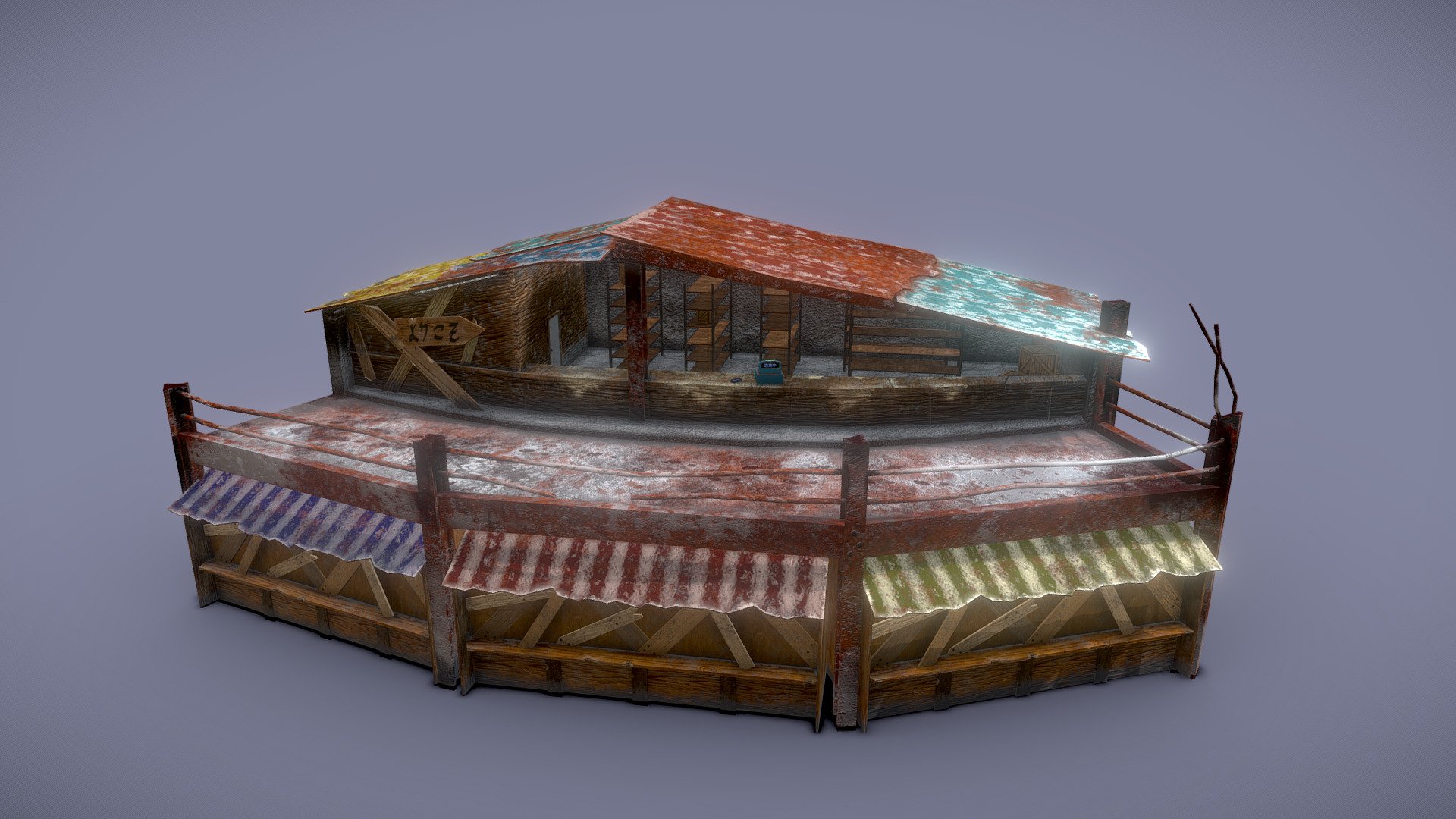 Rusty market - Download Free 3D model by Erik Kinč (@erikkinc) [aa47d03 ...