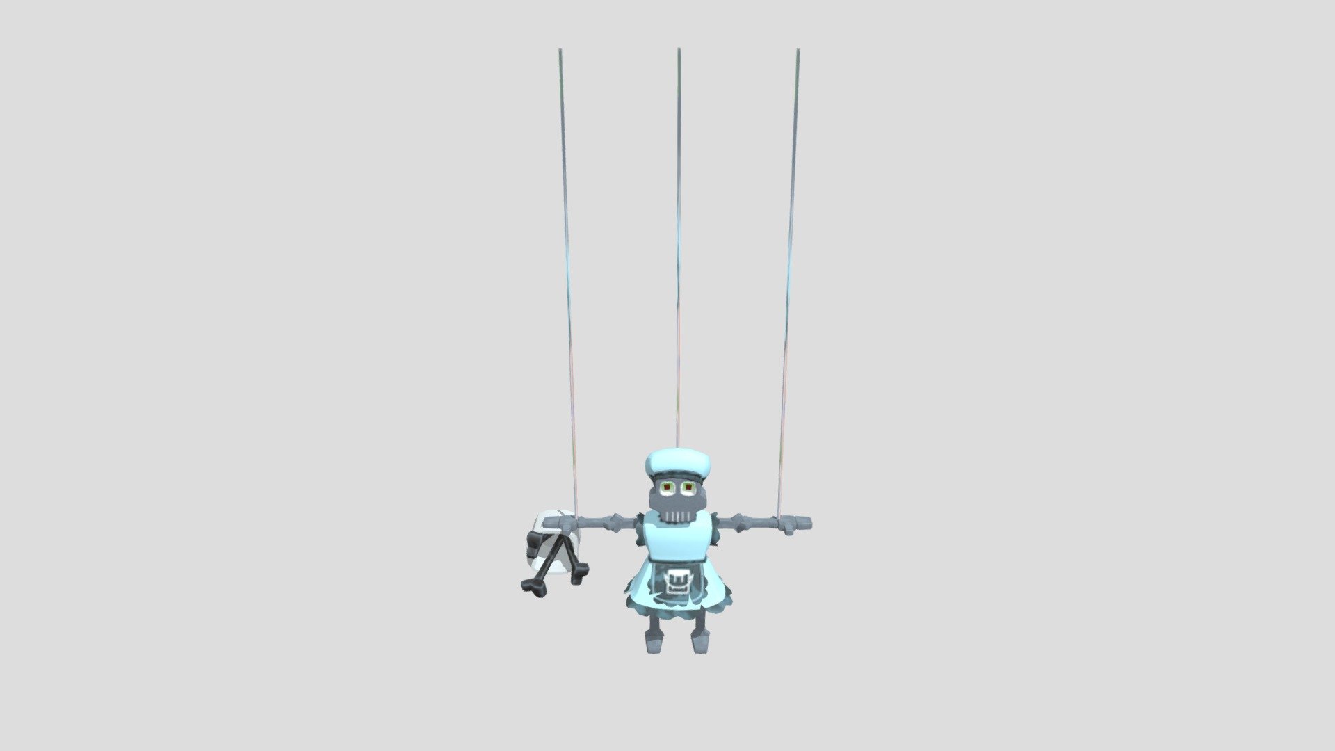 Rec room Miniboss Skeleton Maid inverted color - Download Free 3D model ...