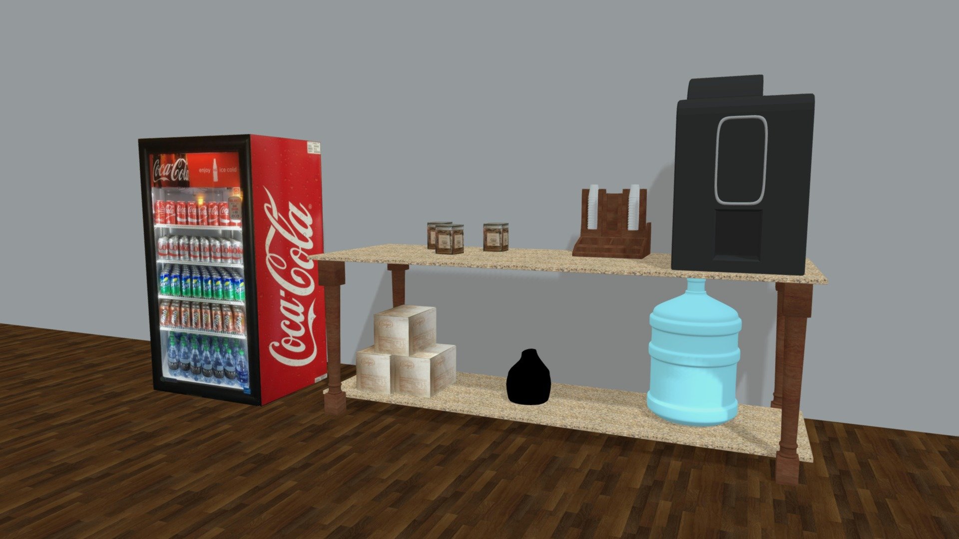 Coke Machine - 3D model by rgflake [aa4a3c7] - Sketchfab
