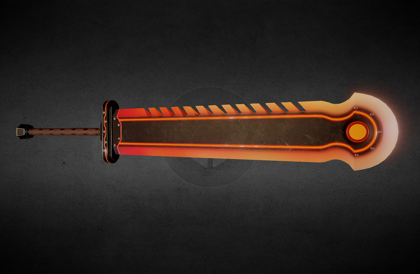 Discarded Fiery Slab Sword - Download Free 3D model by soidev [aa4a8c3 ...