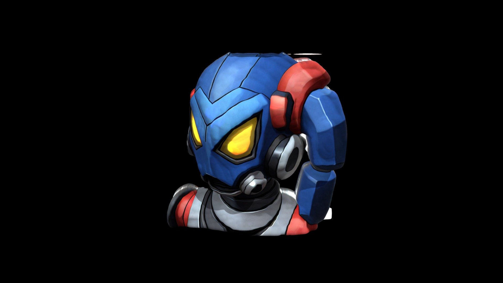 Helmet Mask Robot Cartoon 1182 - Download Free 3D model by klrxyz ...
