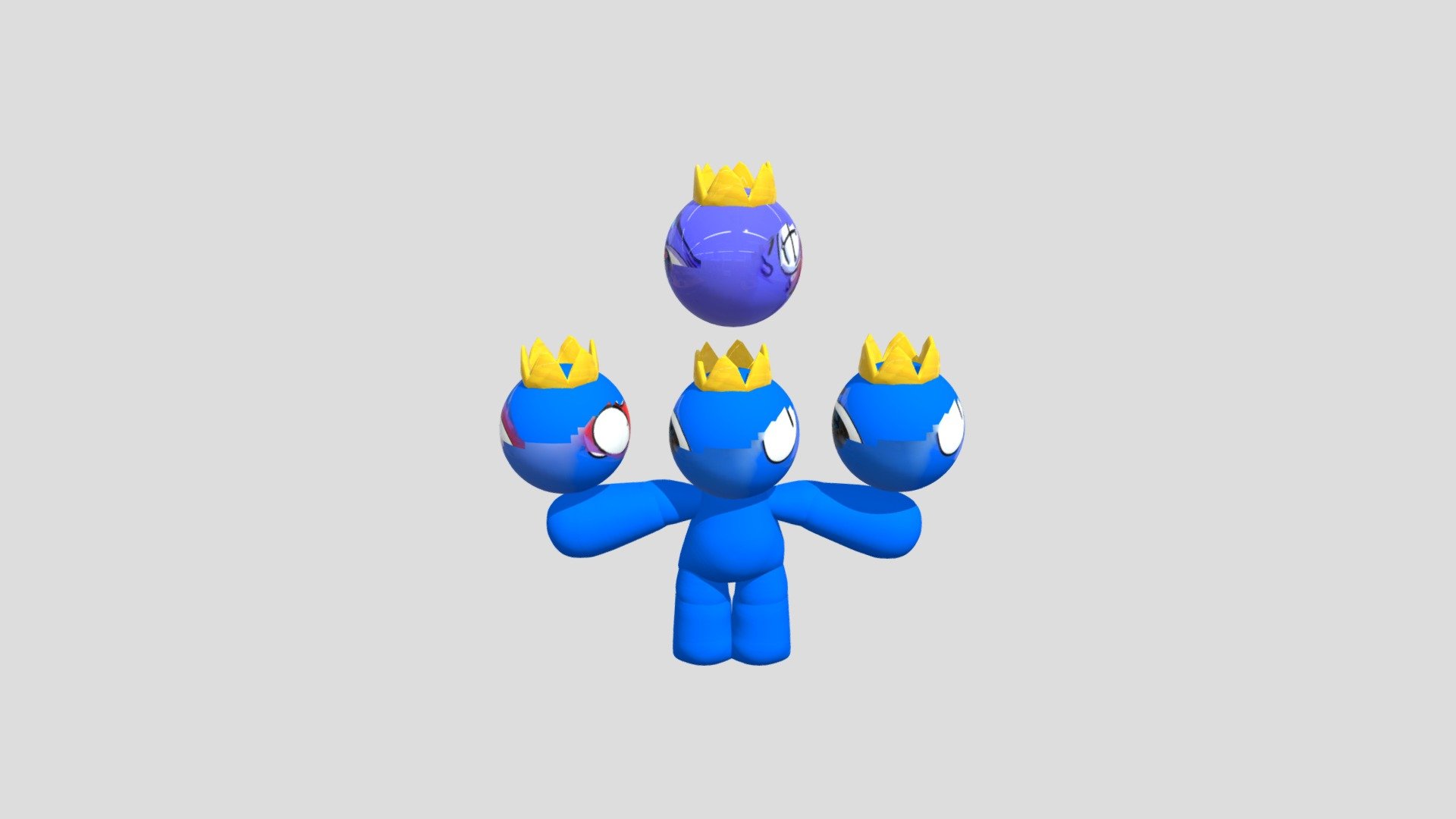 Blue rainbow friends - Download Free 3D model by Fathom Company ...