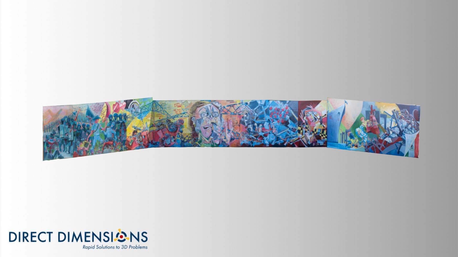 Key Bridge Memorial Mural Panels - 3D model by Direct Dimensions ...
