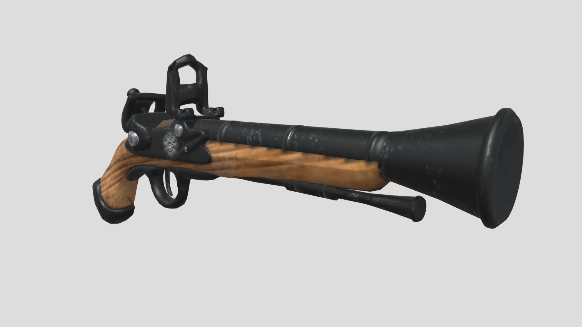 Pirates Gun - Download Free 3D model by ShadowCoffee [aa5a905] - Sketchfab