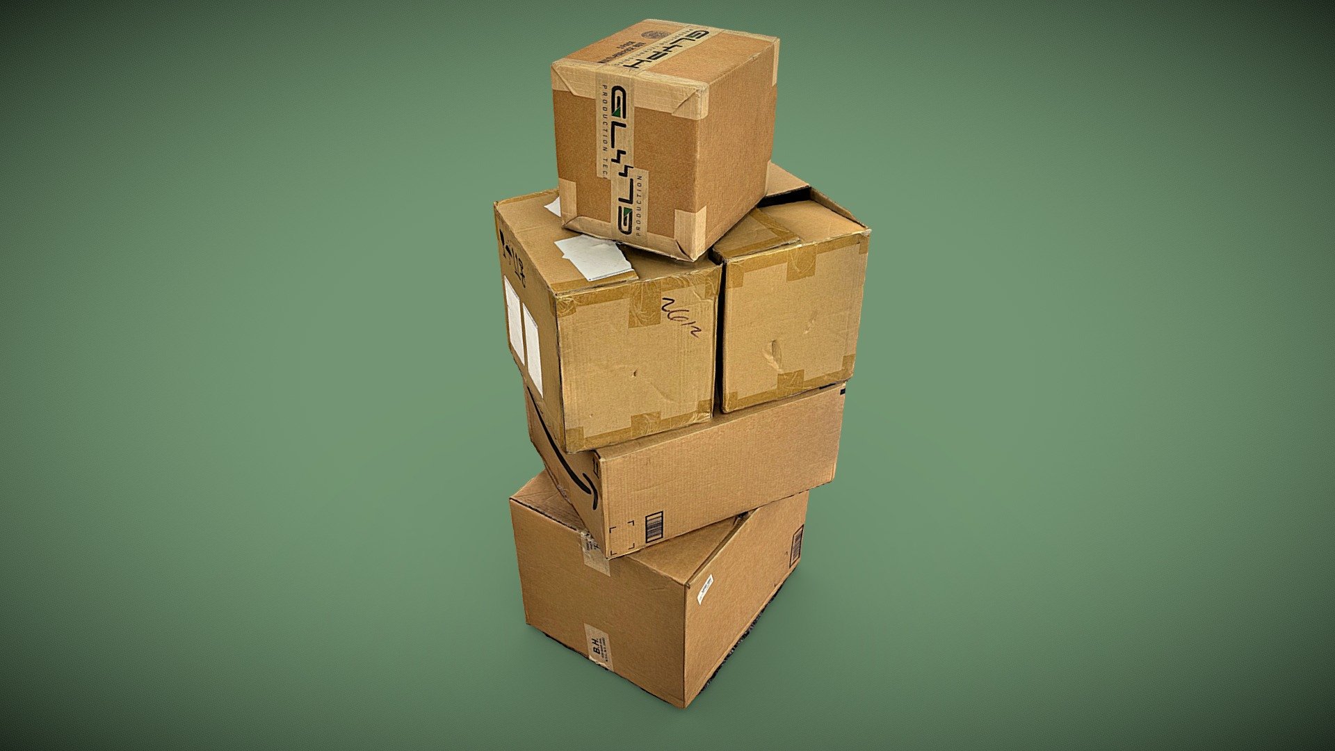 Amazon delivery boxes - Buy Royalty Free 3D model by Alex Tench (@alex ...