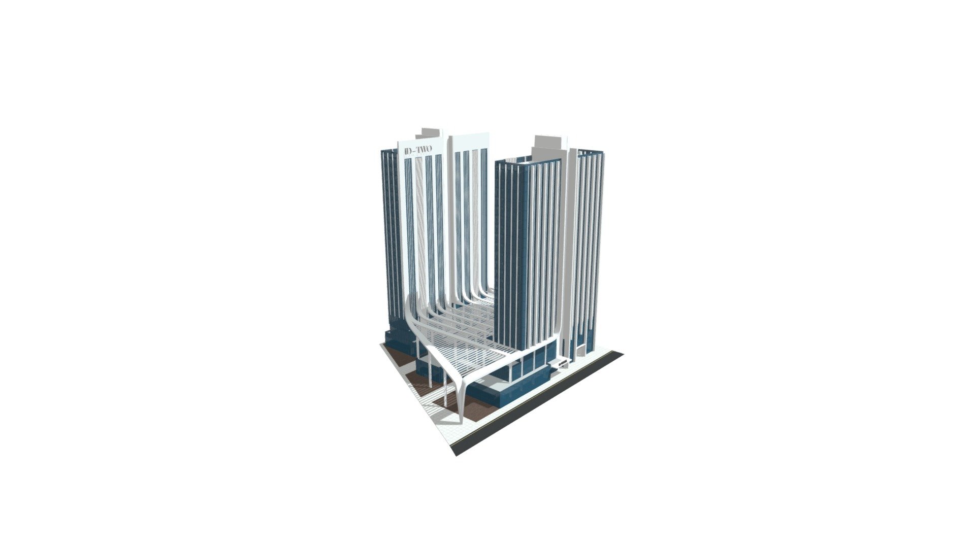 Nakhel tower (ID Tower) - 3D model by Egy-maps [aa5deb7] - Sketchfab